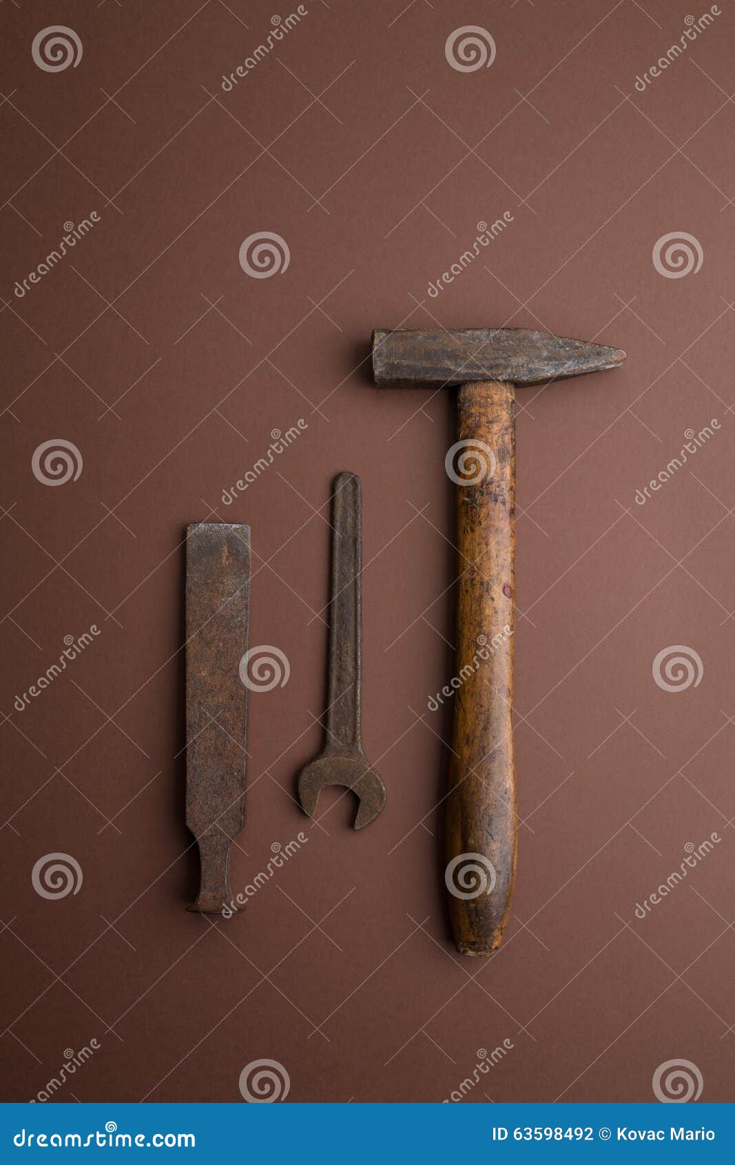 Old dirty tools stock photo. Image of hand, mechanic - 63598492