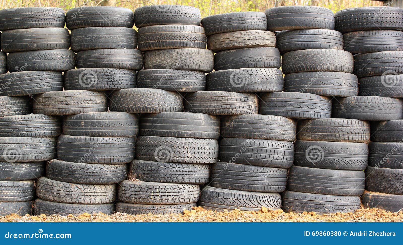 Old dirty used tires stock photo. Image of black, waste - 69860380