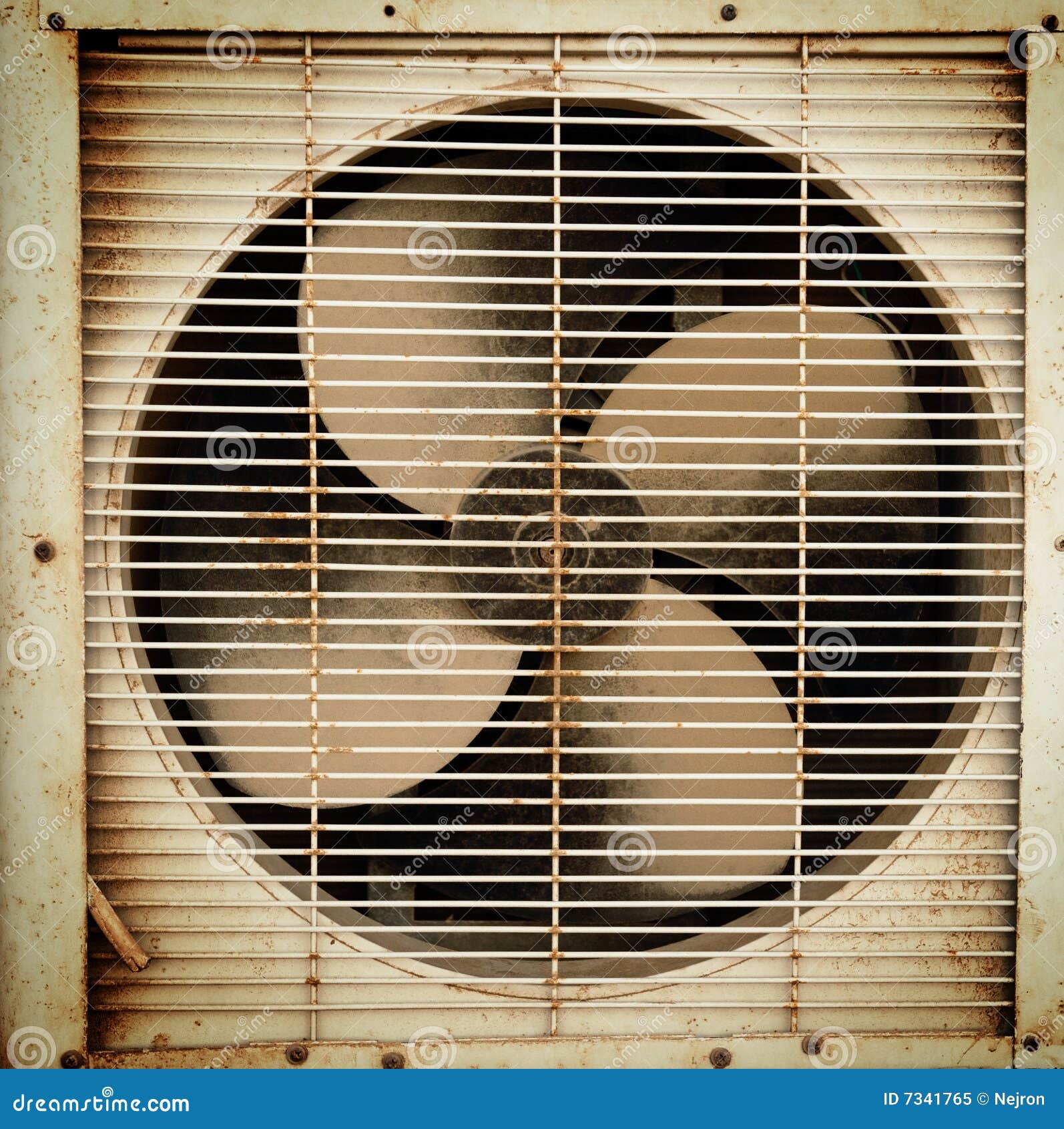 Old dirty ventilation fan stock image. Image of conditioning - 7341765