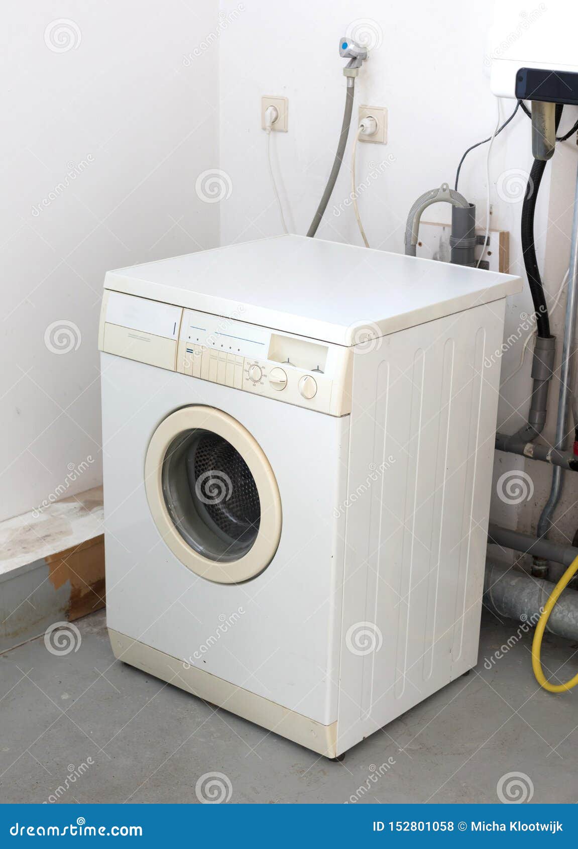 Old dirty washing machine stock photo. Image of concept - 152801058