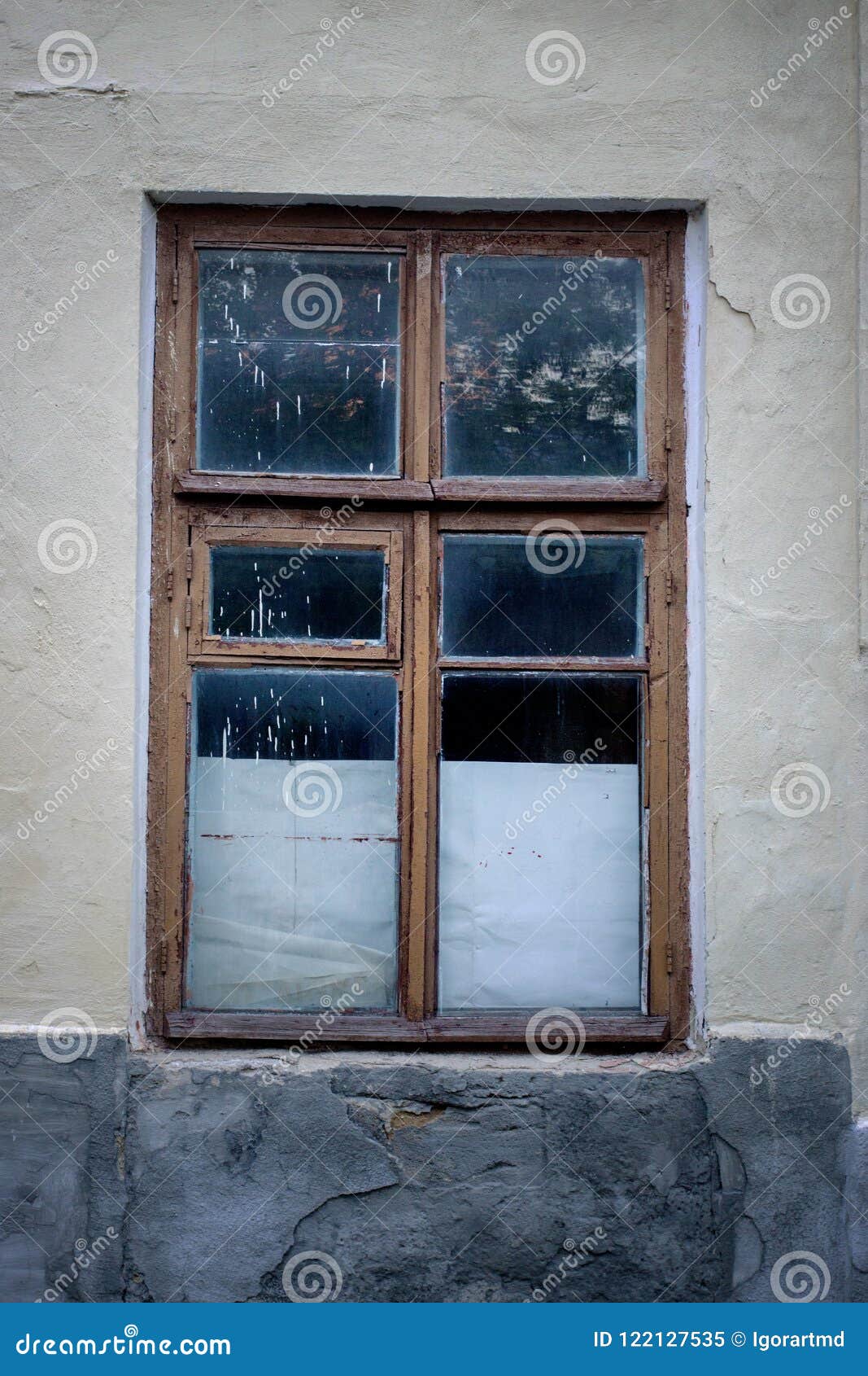Old dirty window stock image. Image of antique, historic - 122127535