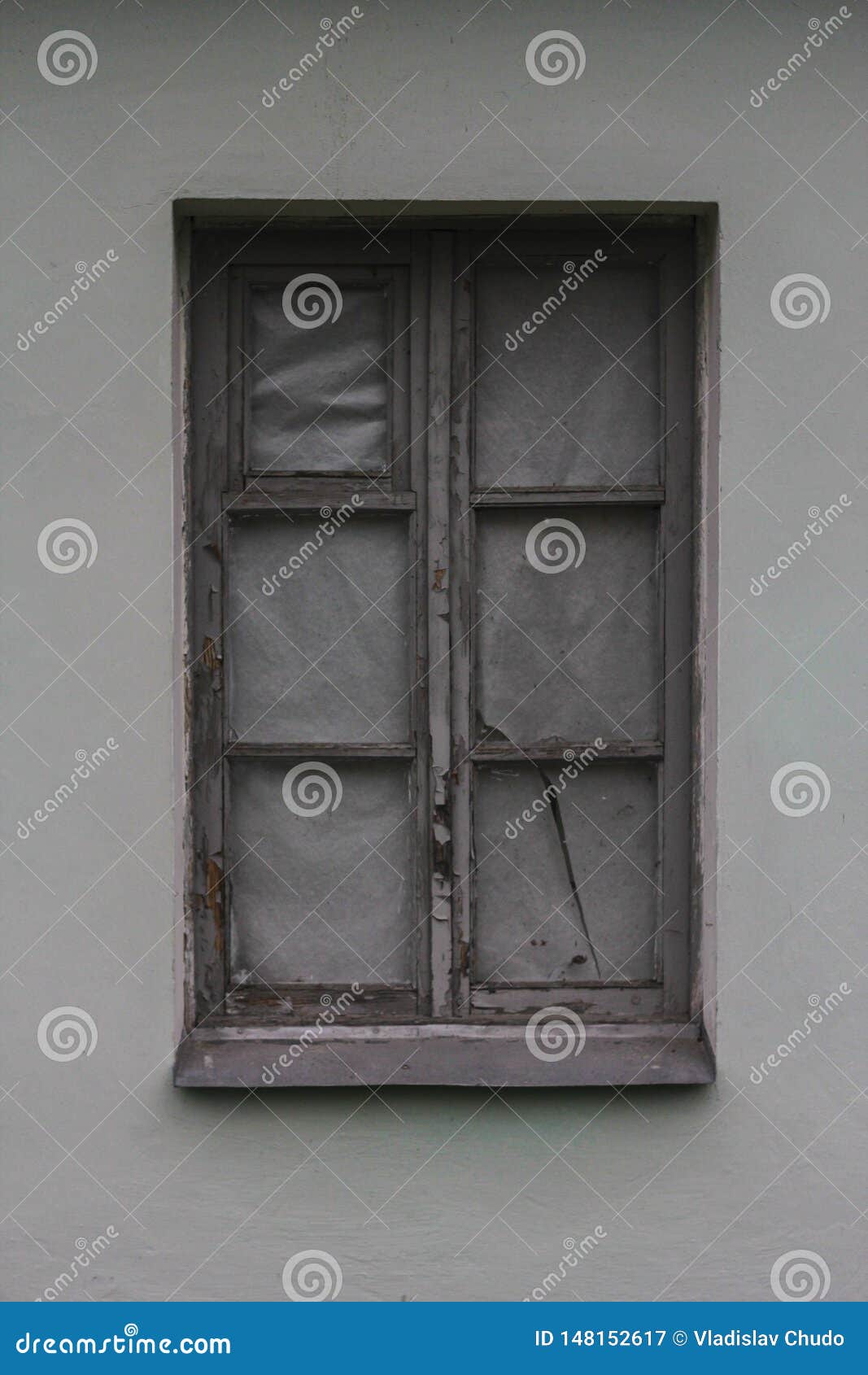 Old Dirty Window on Old Dirty Wall Stock Image - Image of aged, house ...