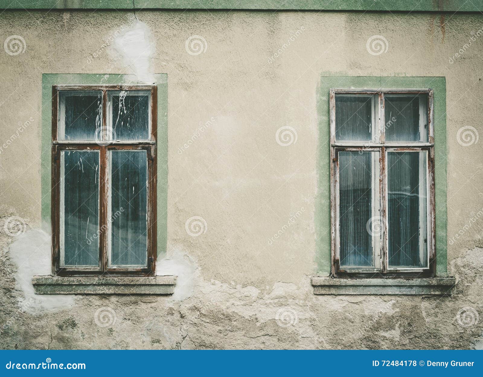 Old dirty windows stock photo. Image of ancient, residential - 72484178