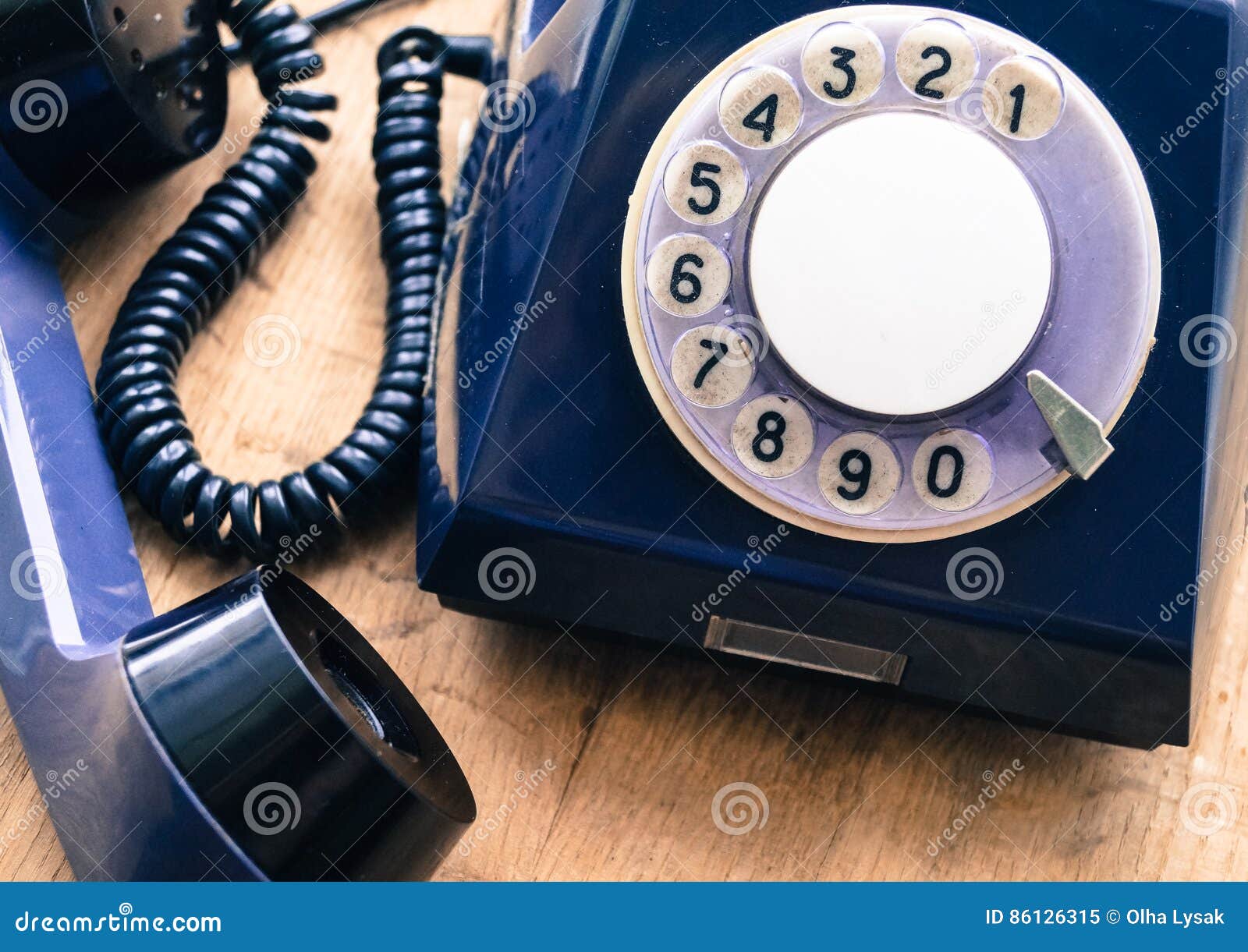 Old Disk Phone a Means of Communication of the Past Stock Image - Image ...