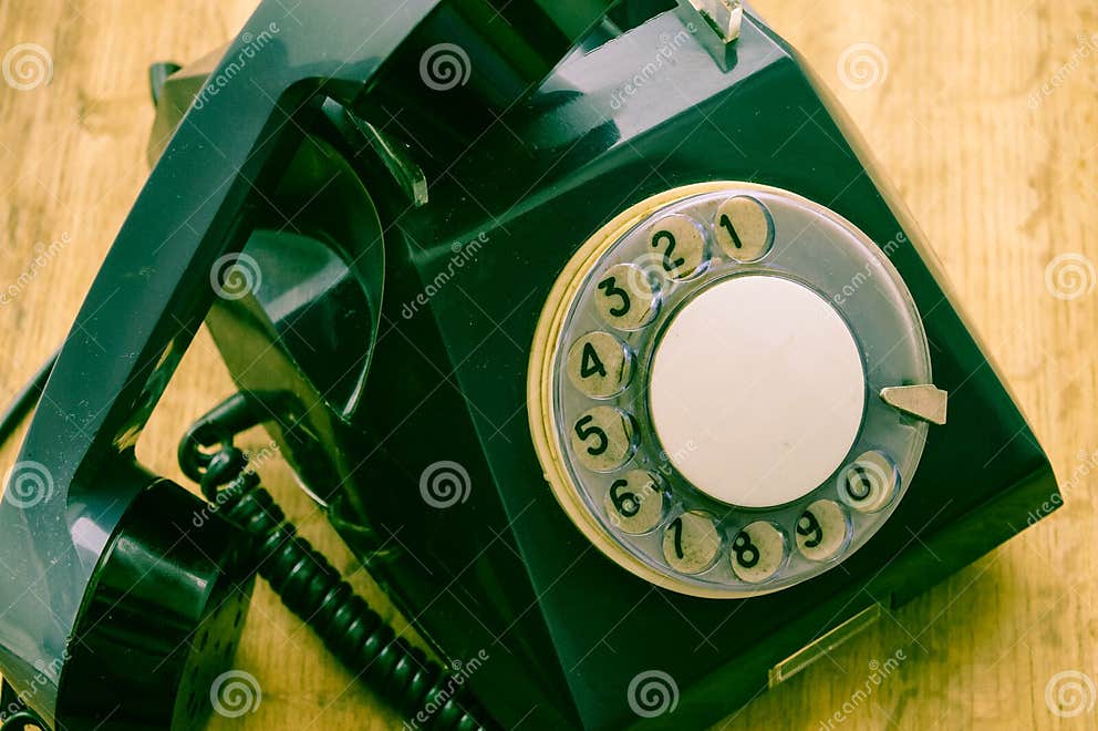 Old Disk Phone a Means of Communication of the Past Stock Image - Image ...
