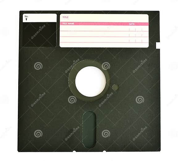 Old Diskette 5 25 Inches Isolated on White Stock Image - Image of ...