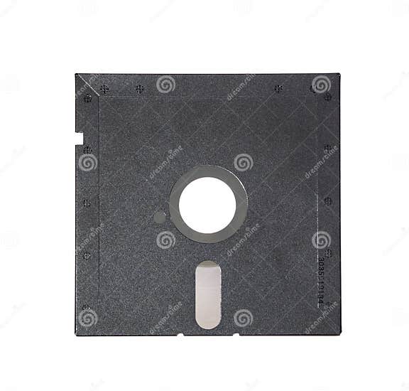 Old Diskette 5-25 Inches on White Background. Stock Image - Image of ...