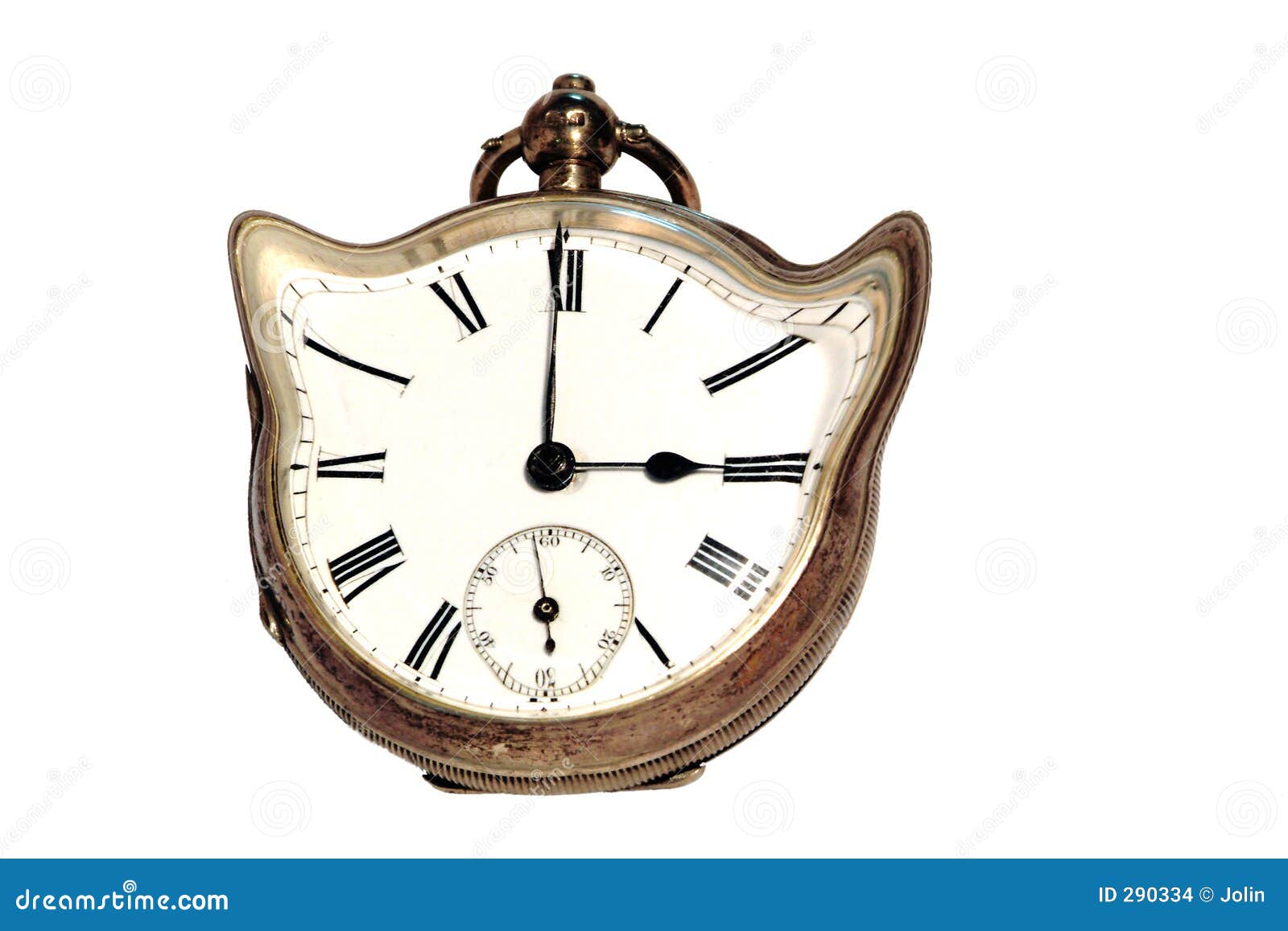 Old Distorted Clock Picture. Image: 290334
