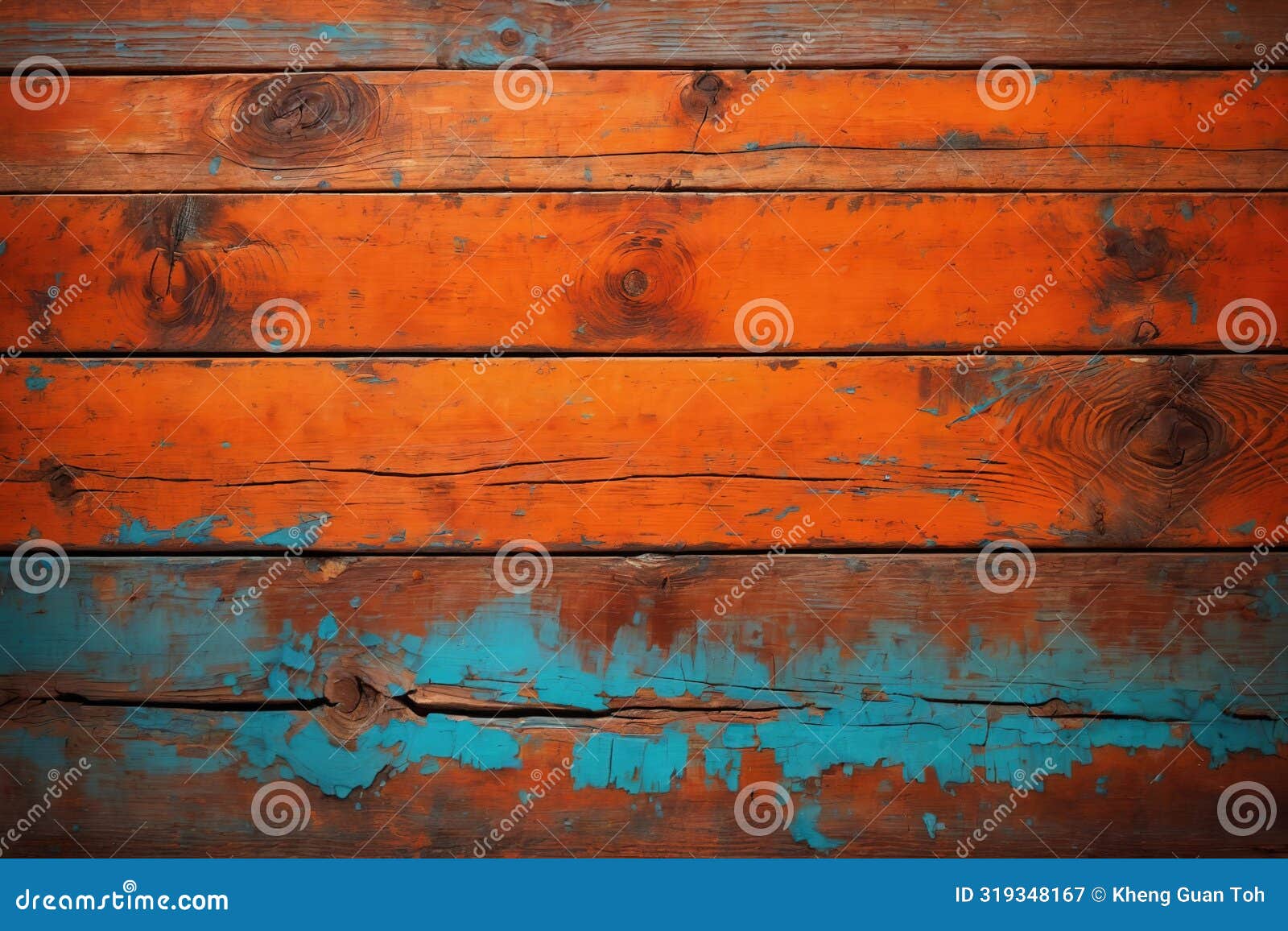 Old Distressed Blue Painted Timber Wood Wall Surface Background ...