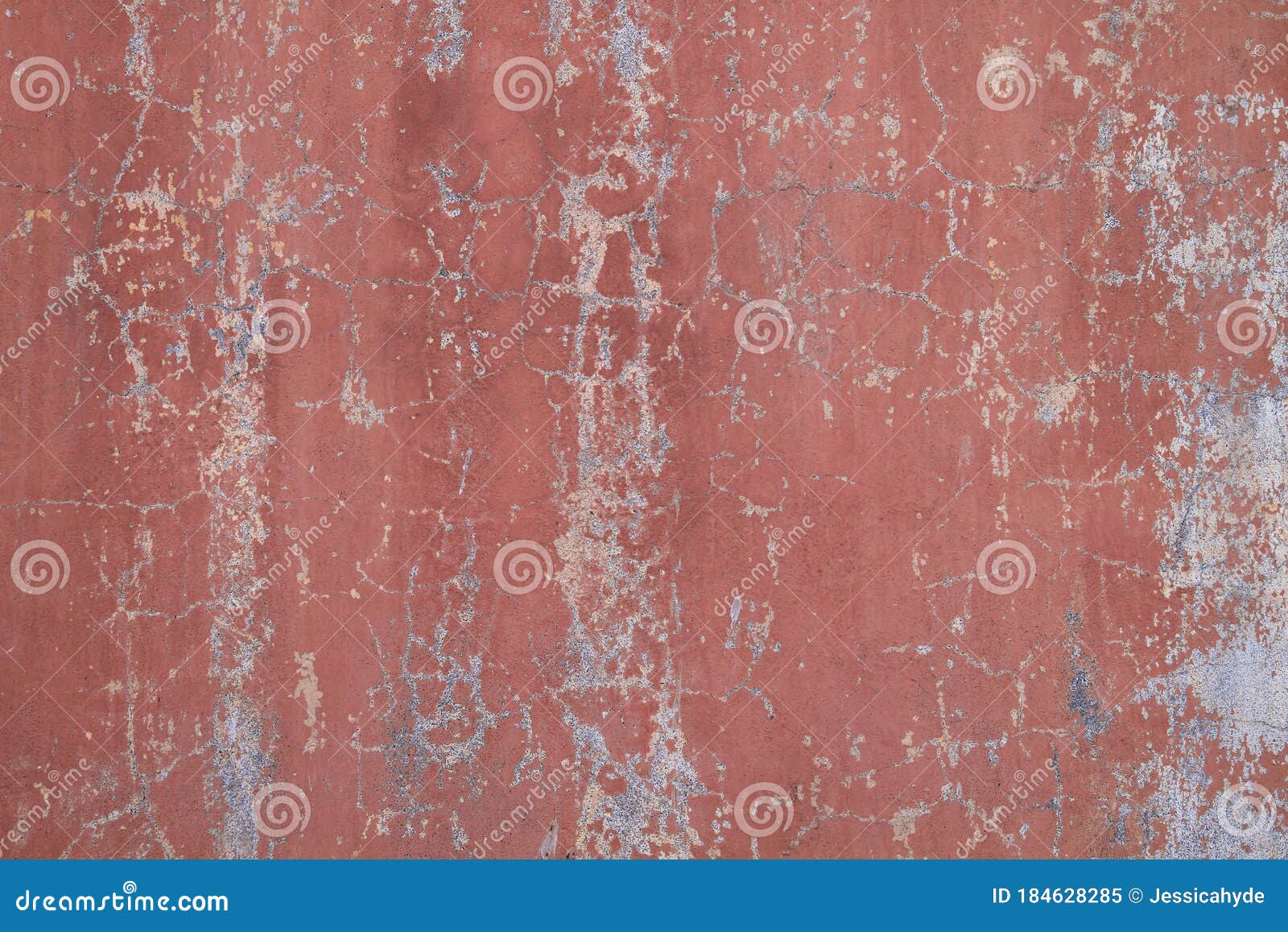 Old Distressed Red Wall Background Stock Image - Image of concrete ...