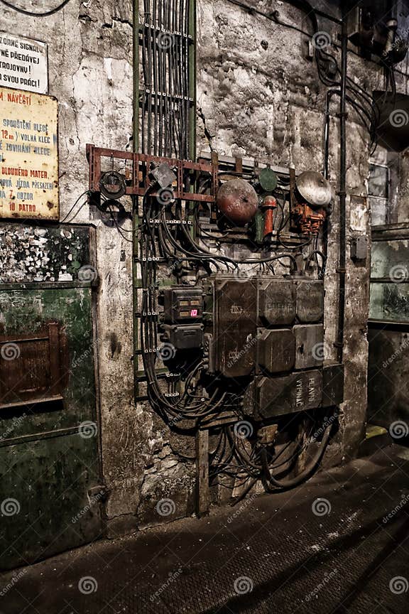 Old distribution board stock photo. Image of horn, dirty - 63194692