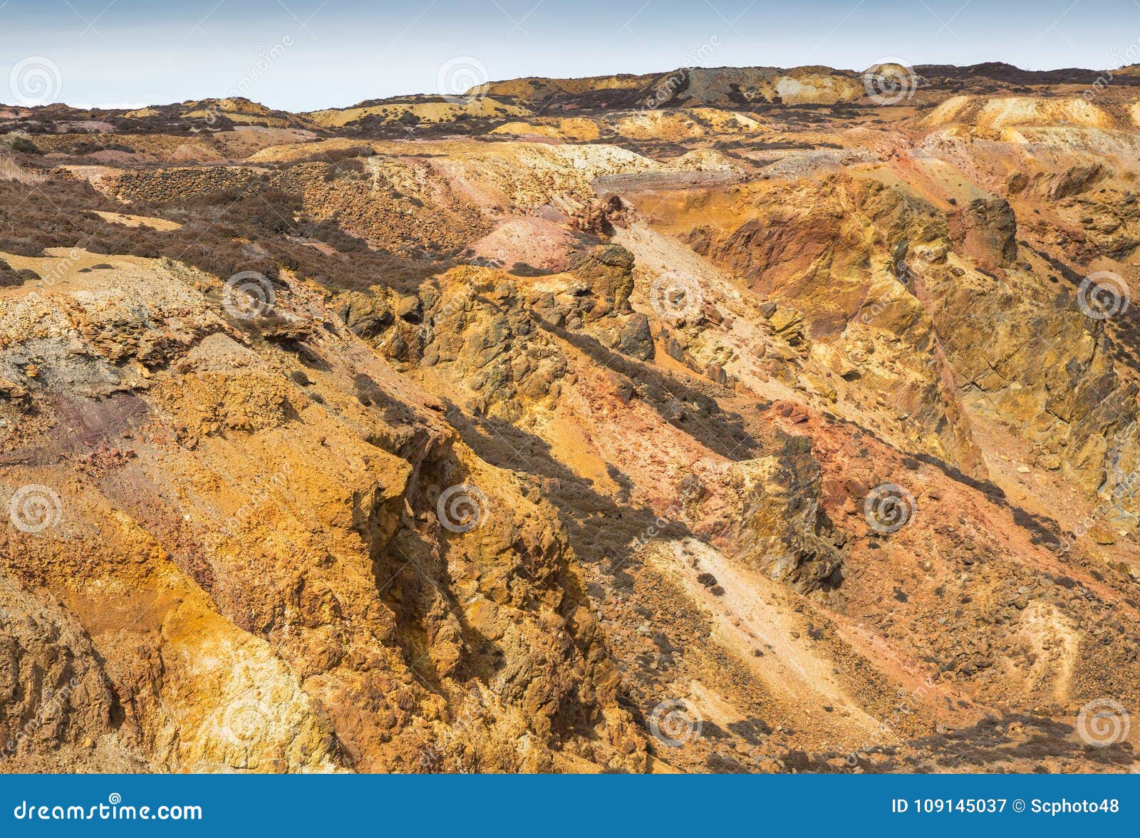 Old Disused Open Cast Copper Mine Stock Image - Image of opencast ...