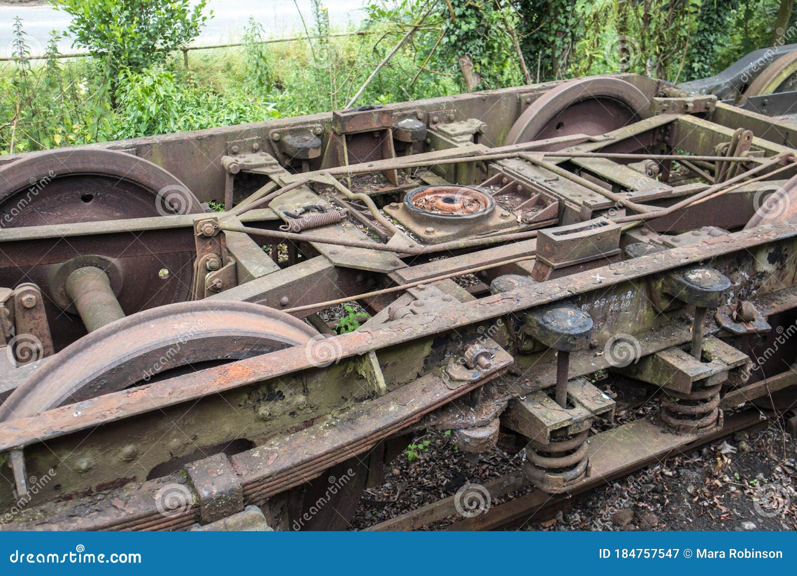 Old Disused Rusty Train Bogey Stock Image - Image of machine, heritage ...