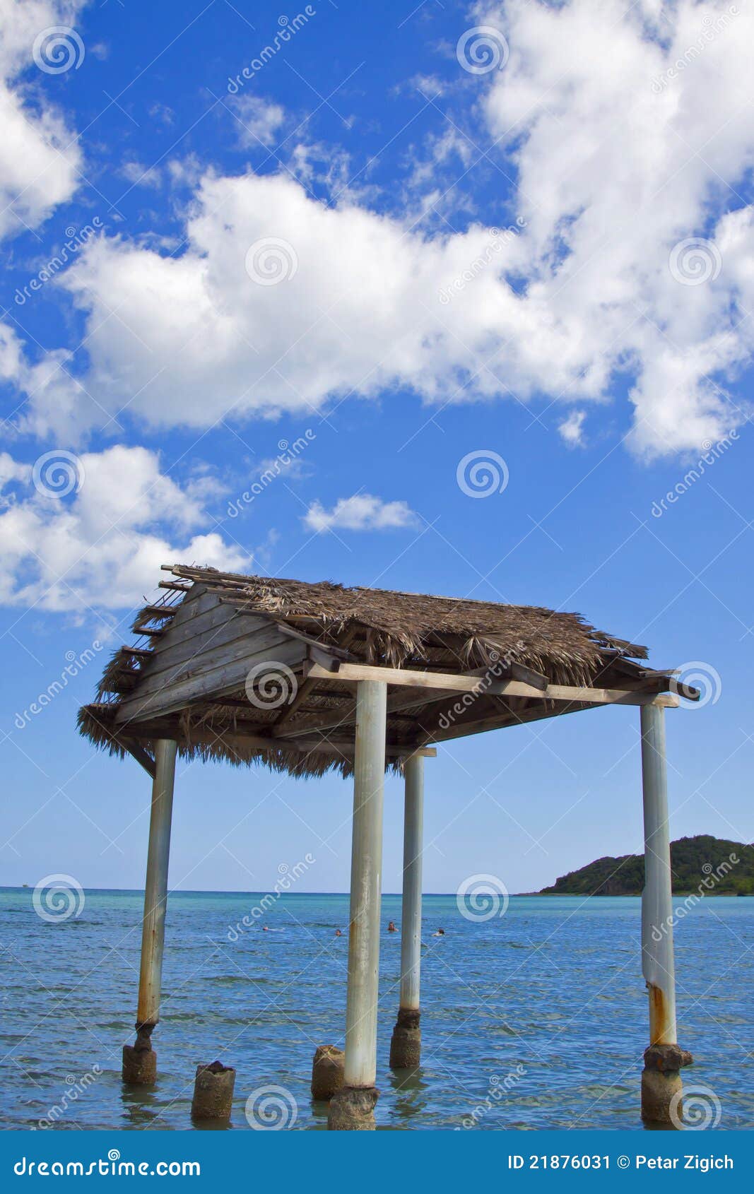 Old dock stock image. Image of pillar, caribbean, scenic - 21876031