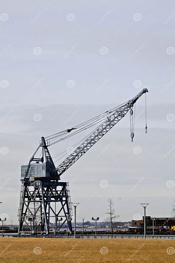 Old dock cranes stock image. Image of crane, architecture - 13364215