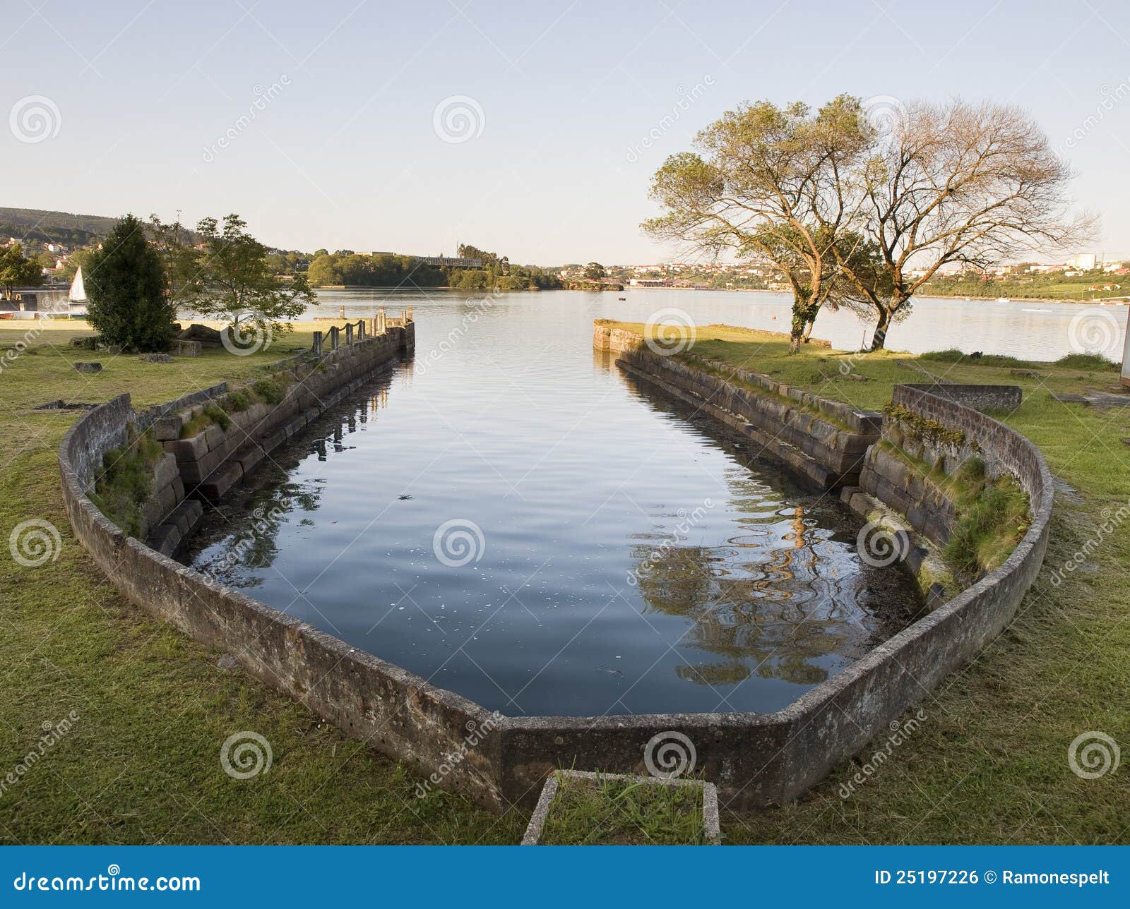 Old Dock in Ferrol, (Galicia, Spain) Stock Photo - Image of stone ...