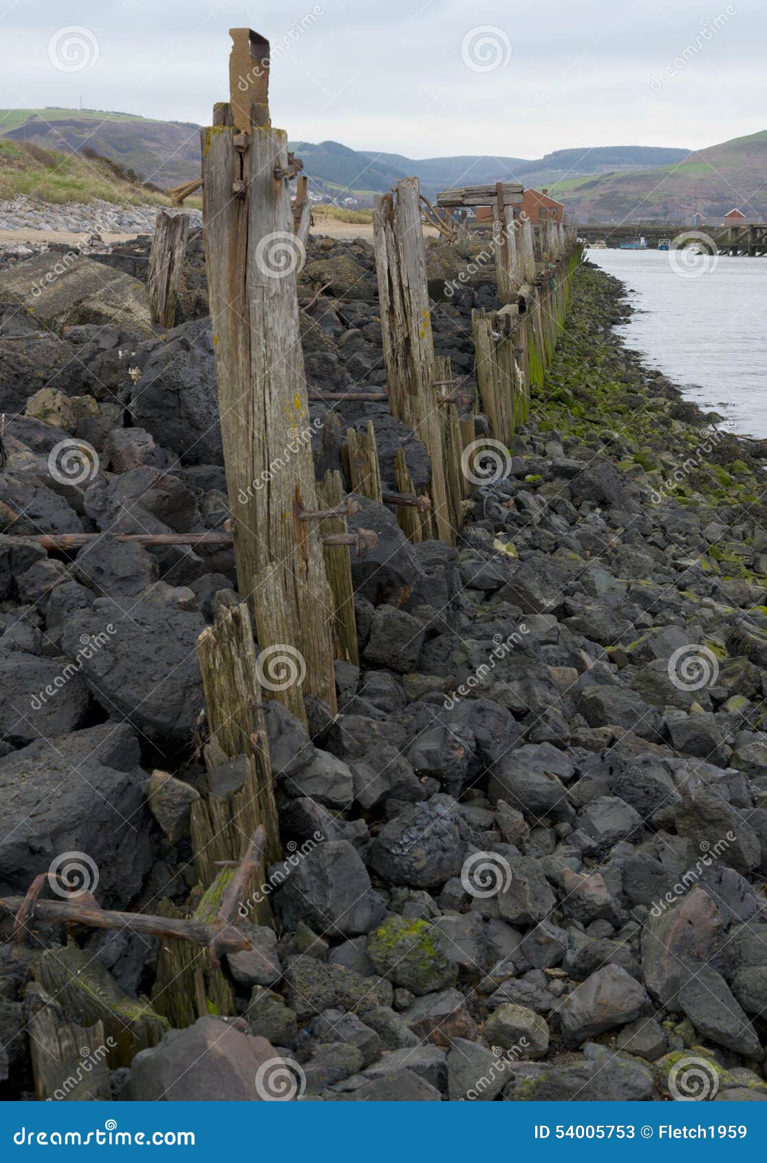 Old Dock in Port Talbot, South Wales Stock Image - Image of mountain ...