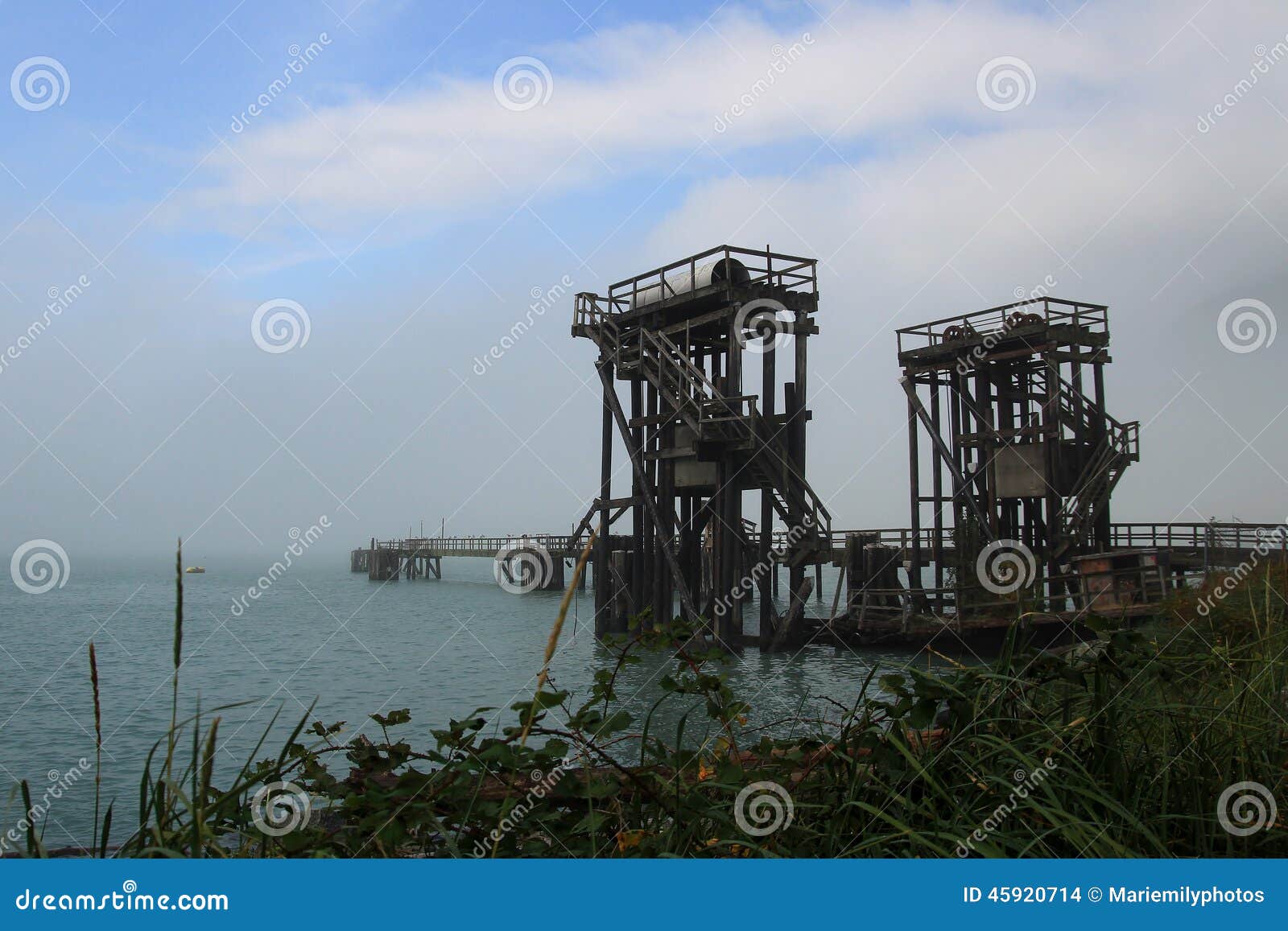 Old Docks on the Squamish Oceanfront Interpretive Trail Stock Photo ...