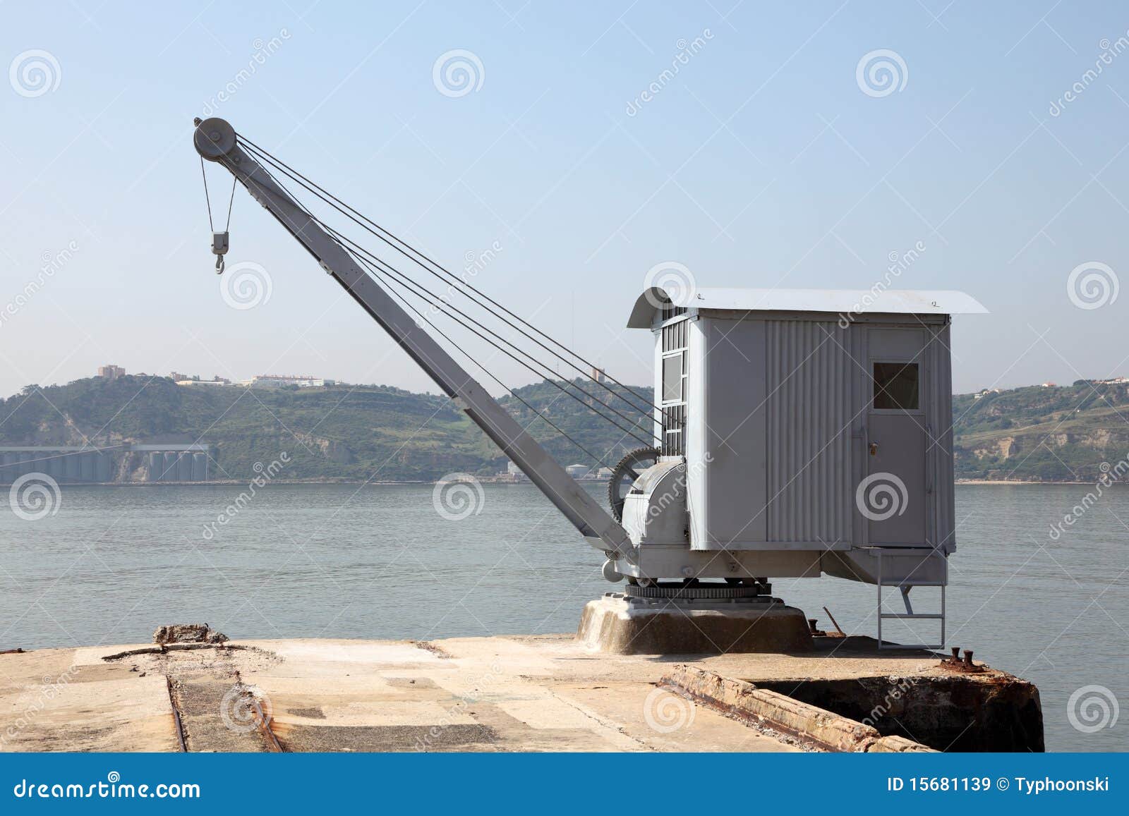 Old dockside crane stock image. Image of export, harbor - 15681139
