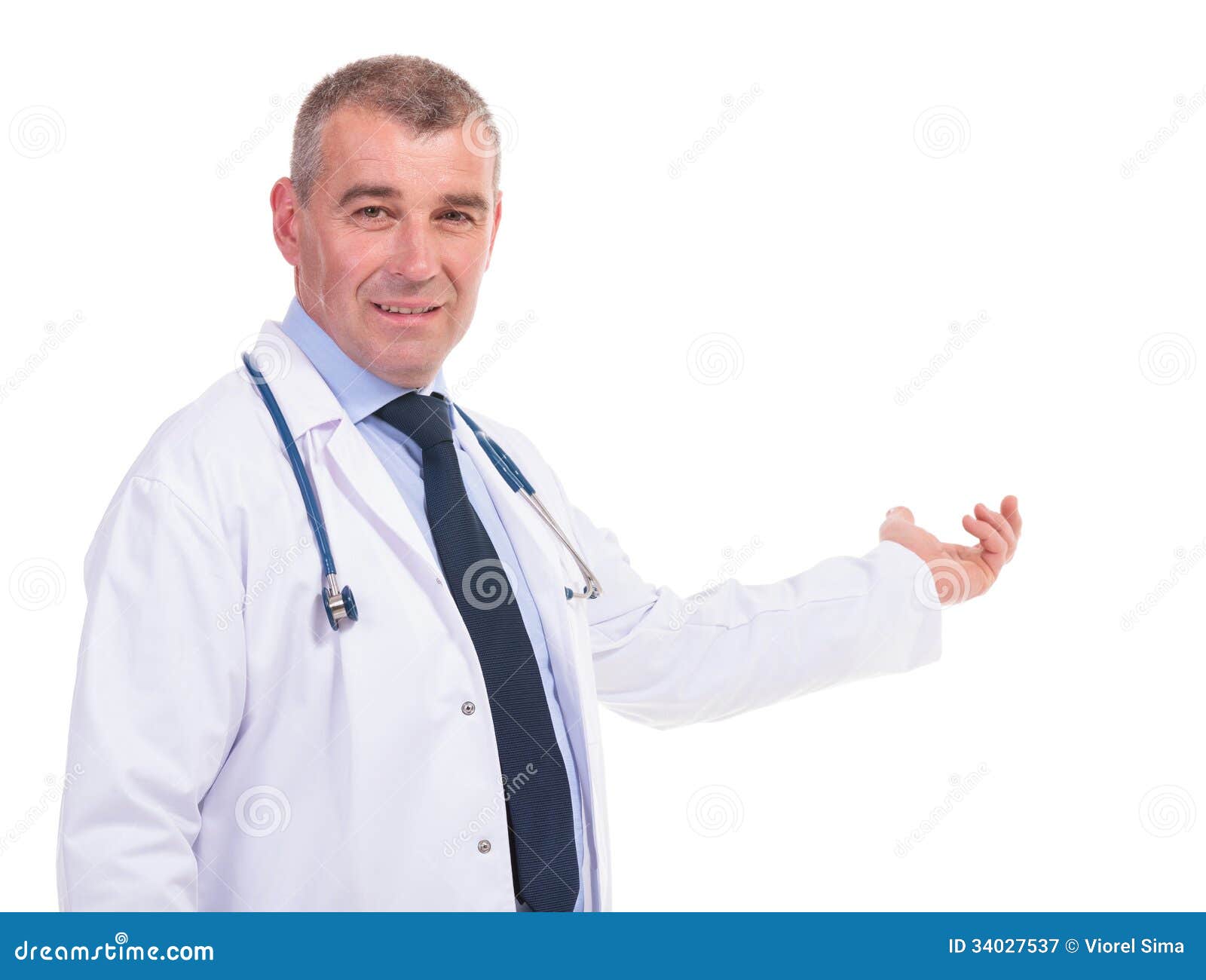 Old Doctor Showing You Something Stock Image - Image of happy, friendly ...