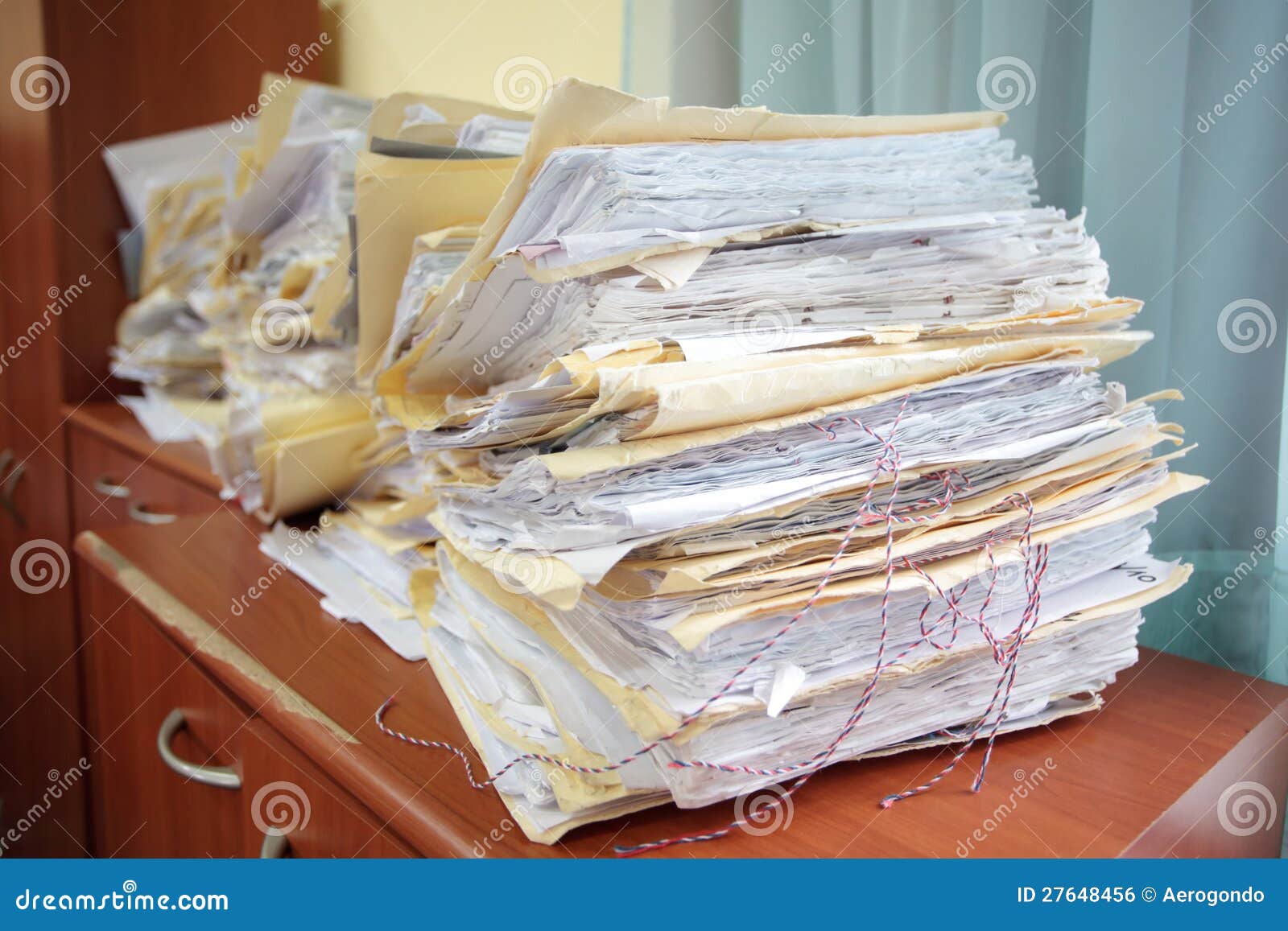 Old documents stock photo. Image of file, pile, stack - 27648456