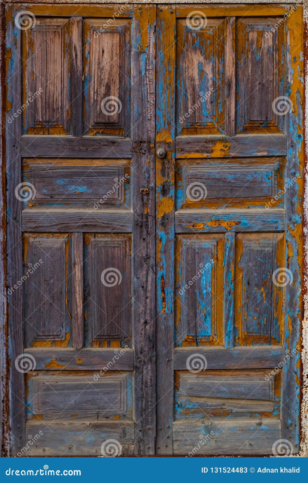 Old Ancient Door with Rusty Colours Stock Image - Image of colours ...