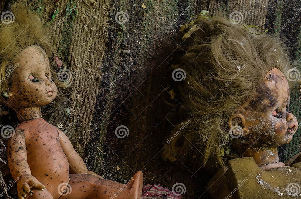 Old dolls side view stock photo. Image of building, uninhabited - 108765082