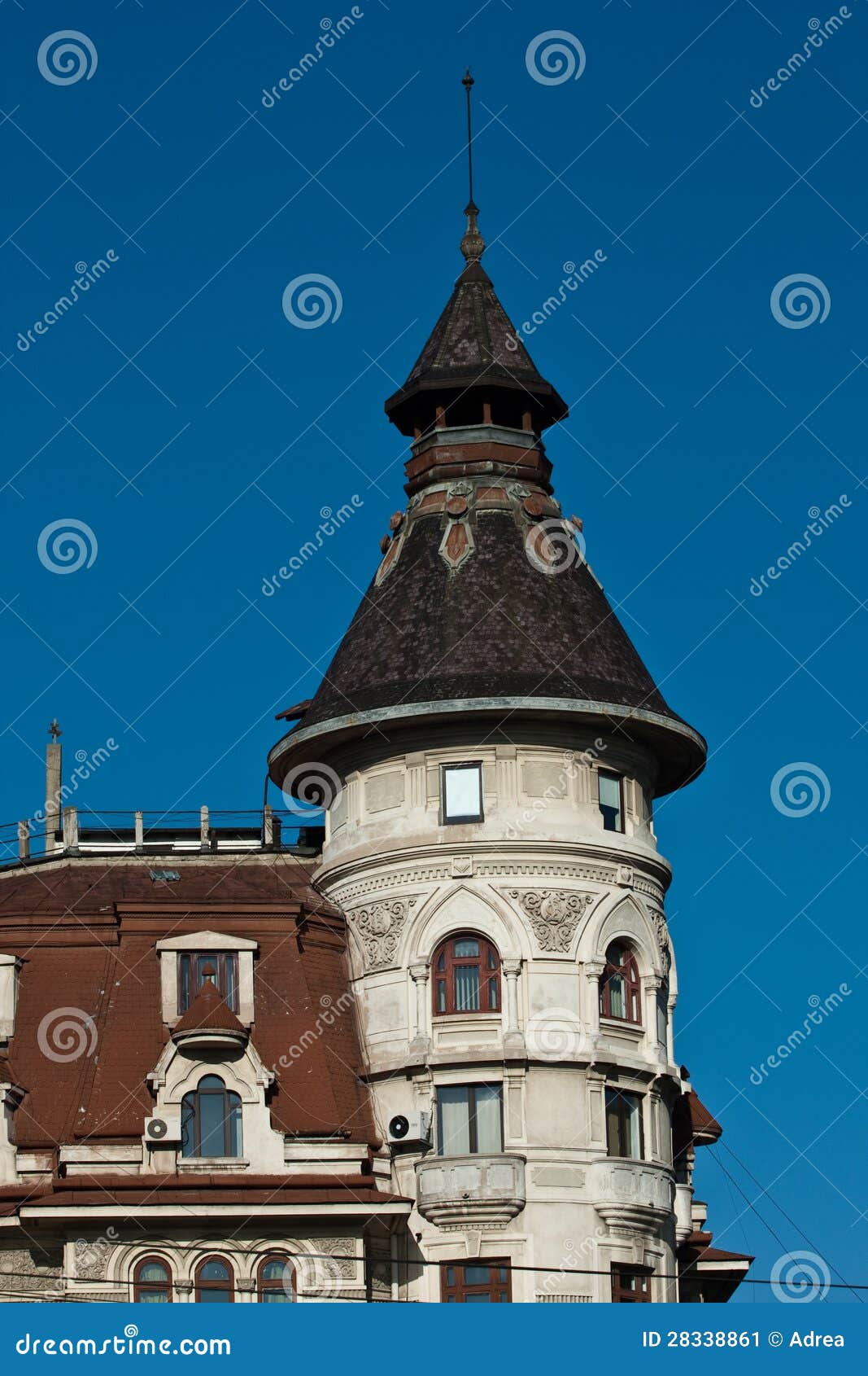 Architecture View of a Building Tower Stock Image - Image of ancient ...