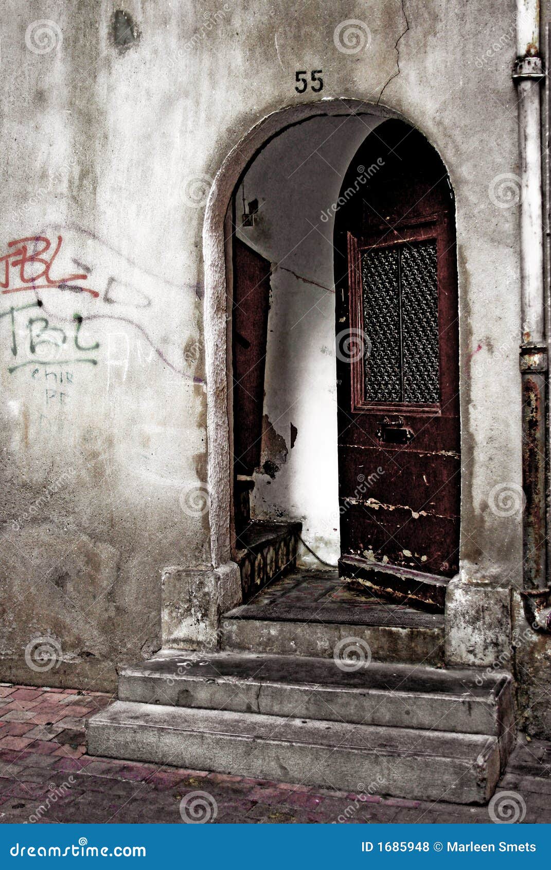 Old door stock photo. Image of dramatic, home, grafiti - 1685948