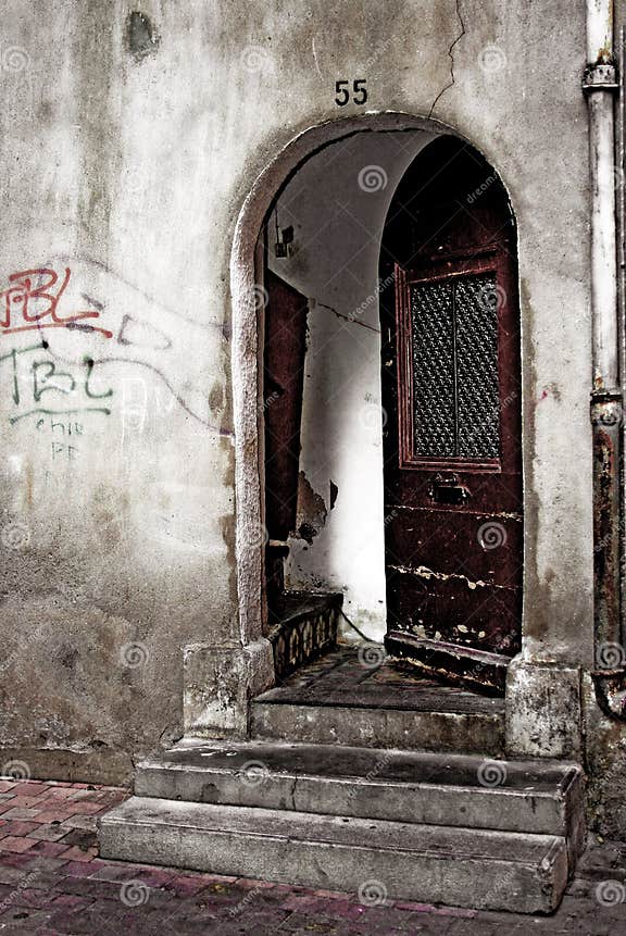 Old door stock photo. Image of dramatic, home, grafiti - 1685948