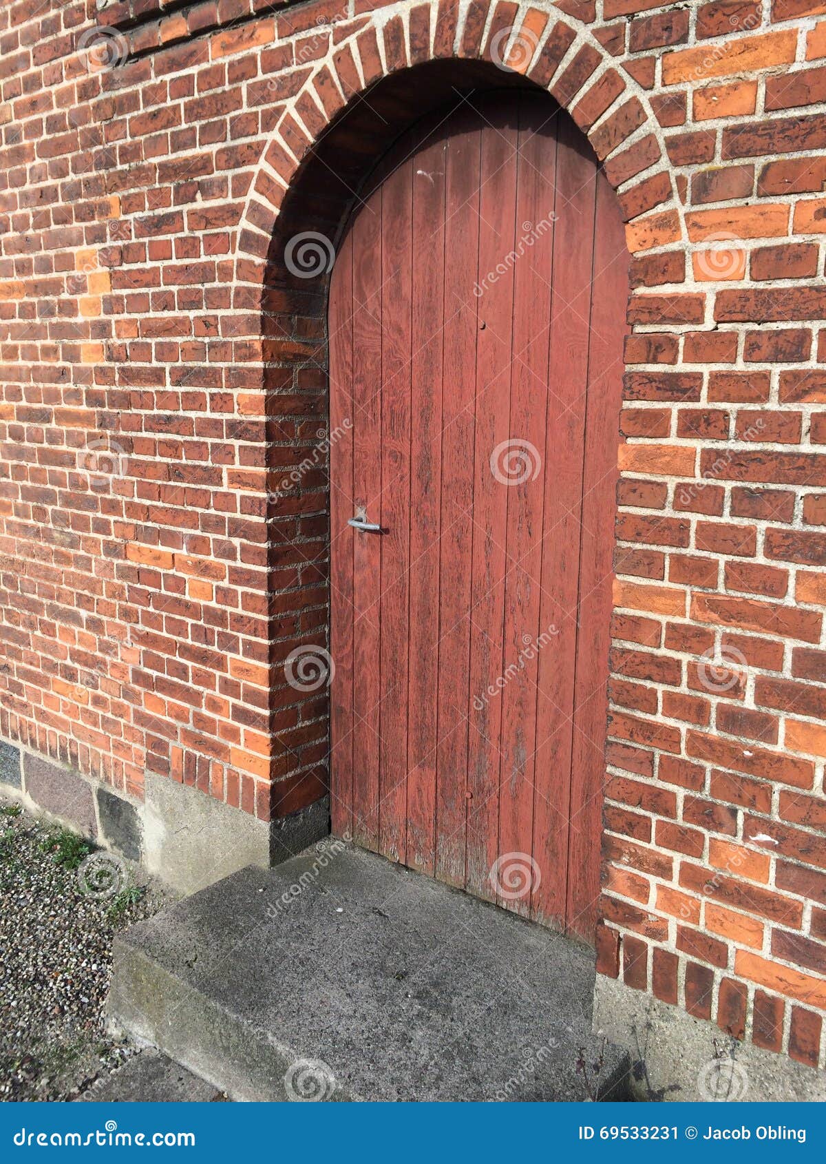 Old door stock image. Image of wall, open, brick, gate - 69533231