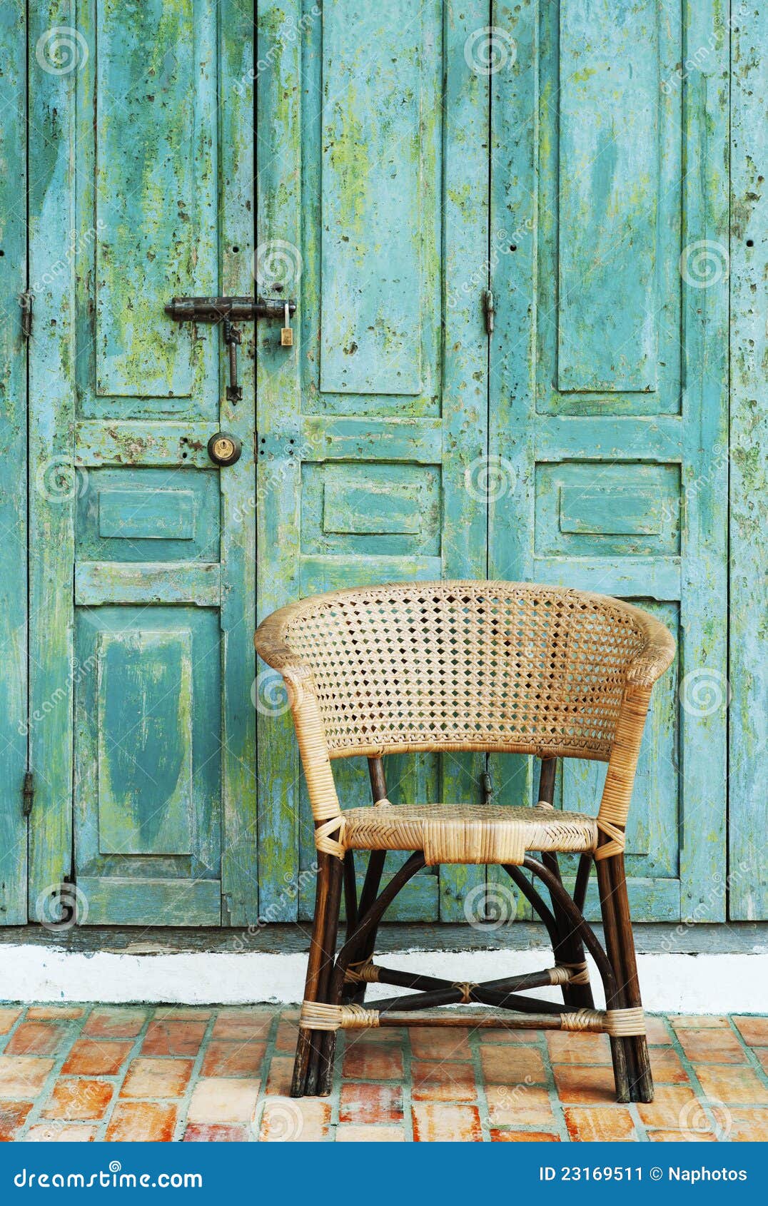 Old door and chair stock image. Image of details, classic - 23169511