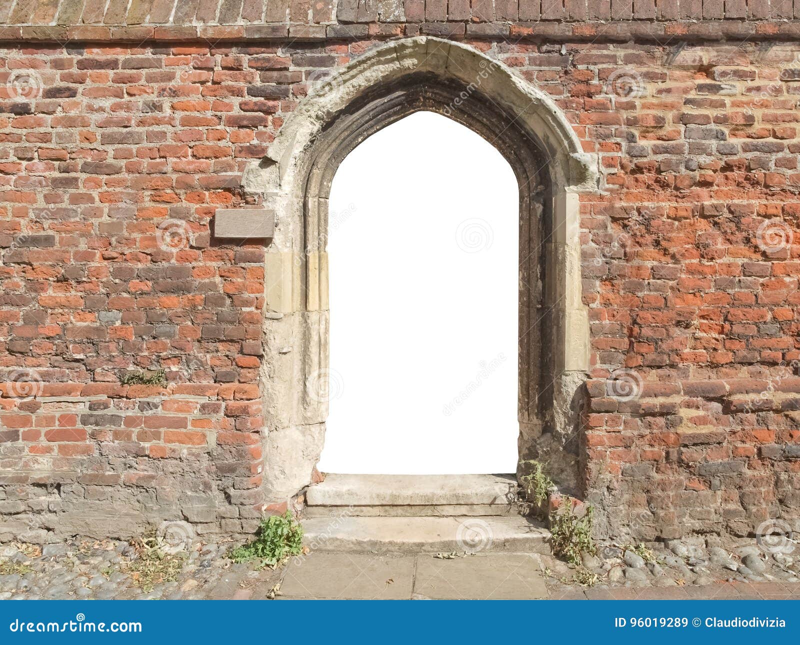 Blank Gate Fold Brochure On Bamboo Background Stock Photography ...