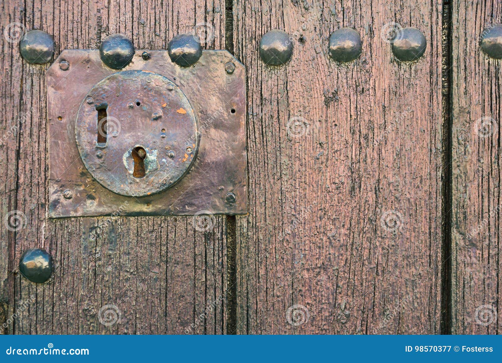 Keyhole In A Rustic Door. Stock Image | CartoonDealer.com #719059