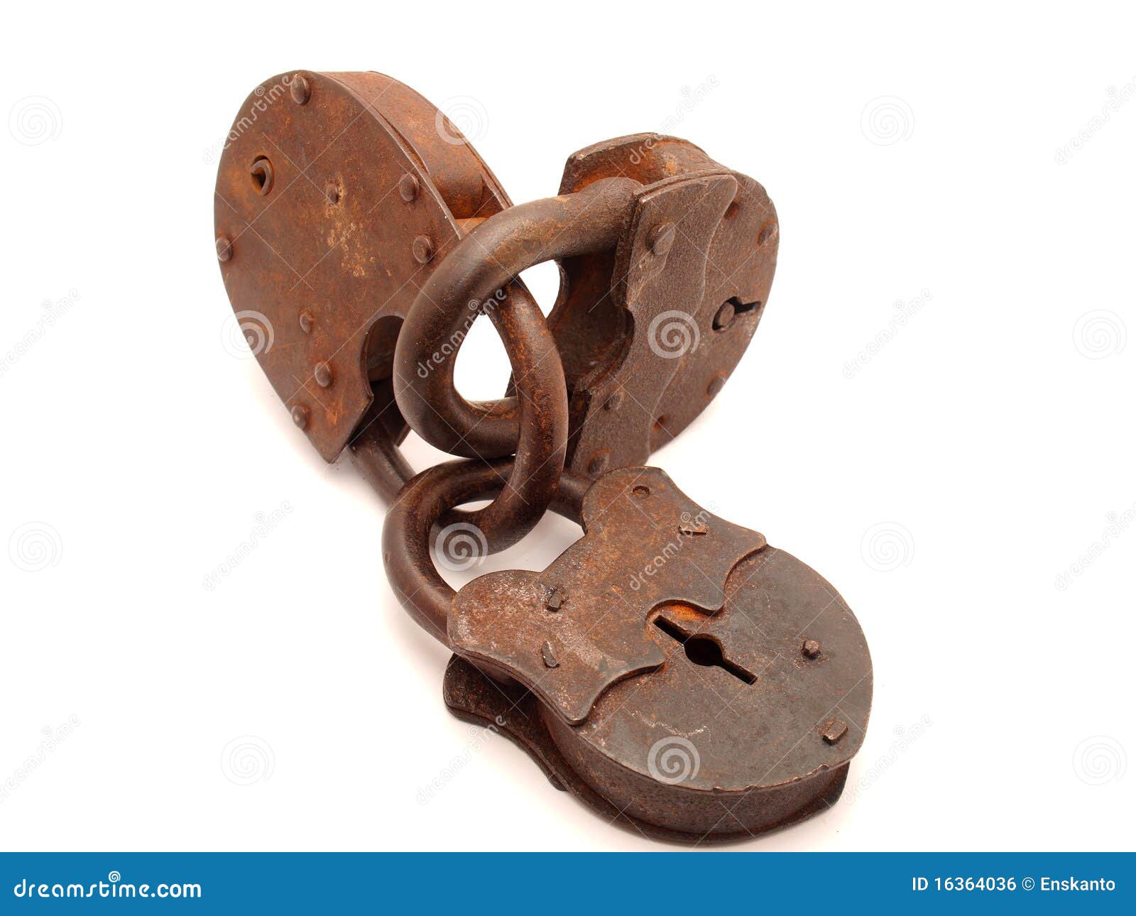 The old door lock stock photo. Image of rust, brown, open - 16364036
