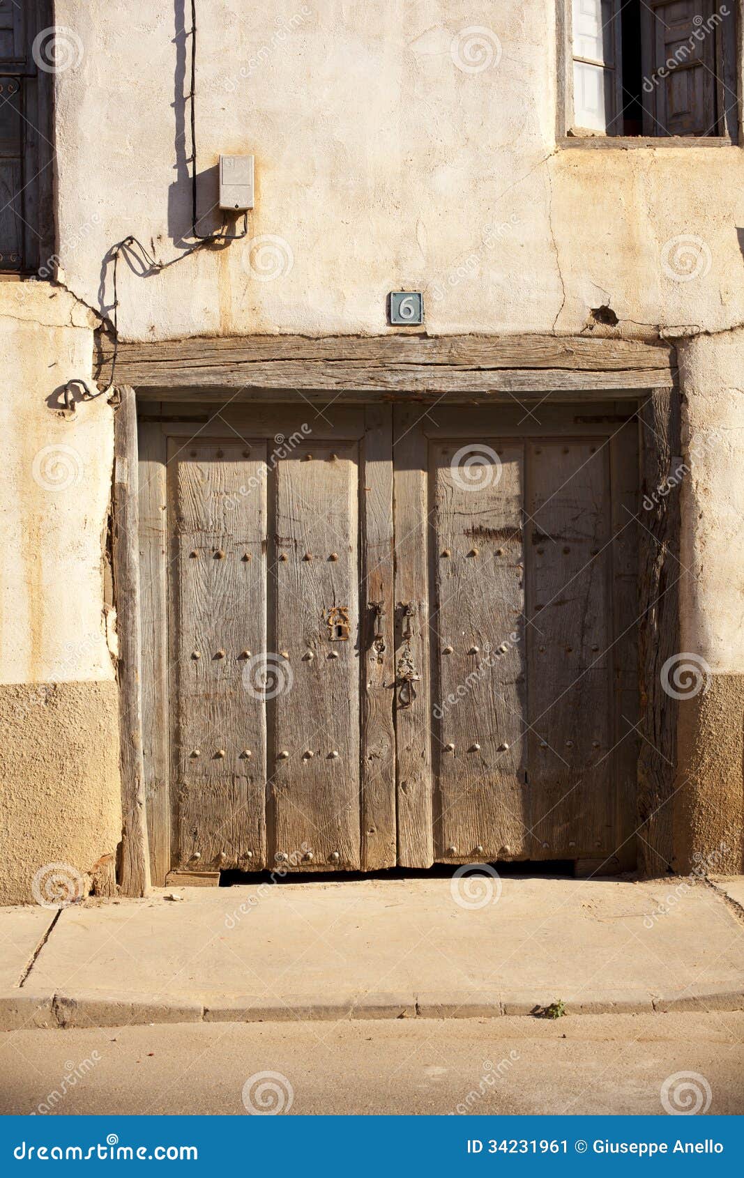 Old door stock image. Image of eroded, door, facade, construction ...