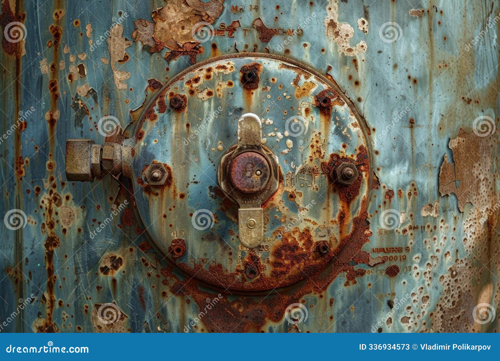 Old Door with Rusty Hardware, Suitable for Abandoned Building or Post ...
