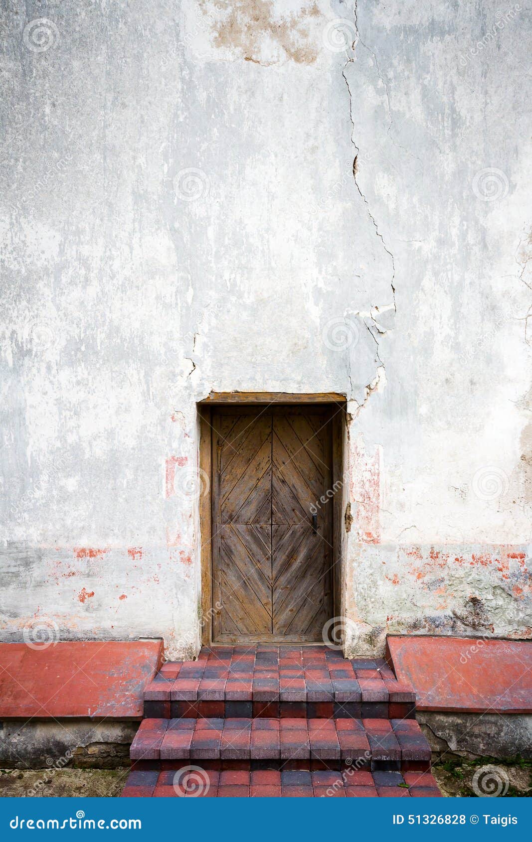Old door and stone steps stock photo. Image of city, break - 51326828