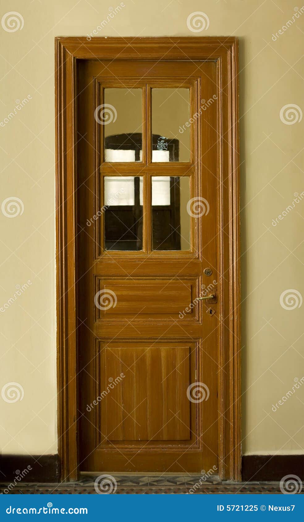 Old door with windows stock image. Image of doorway, framed - 5721225