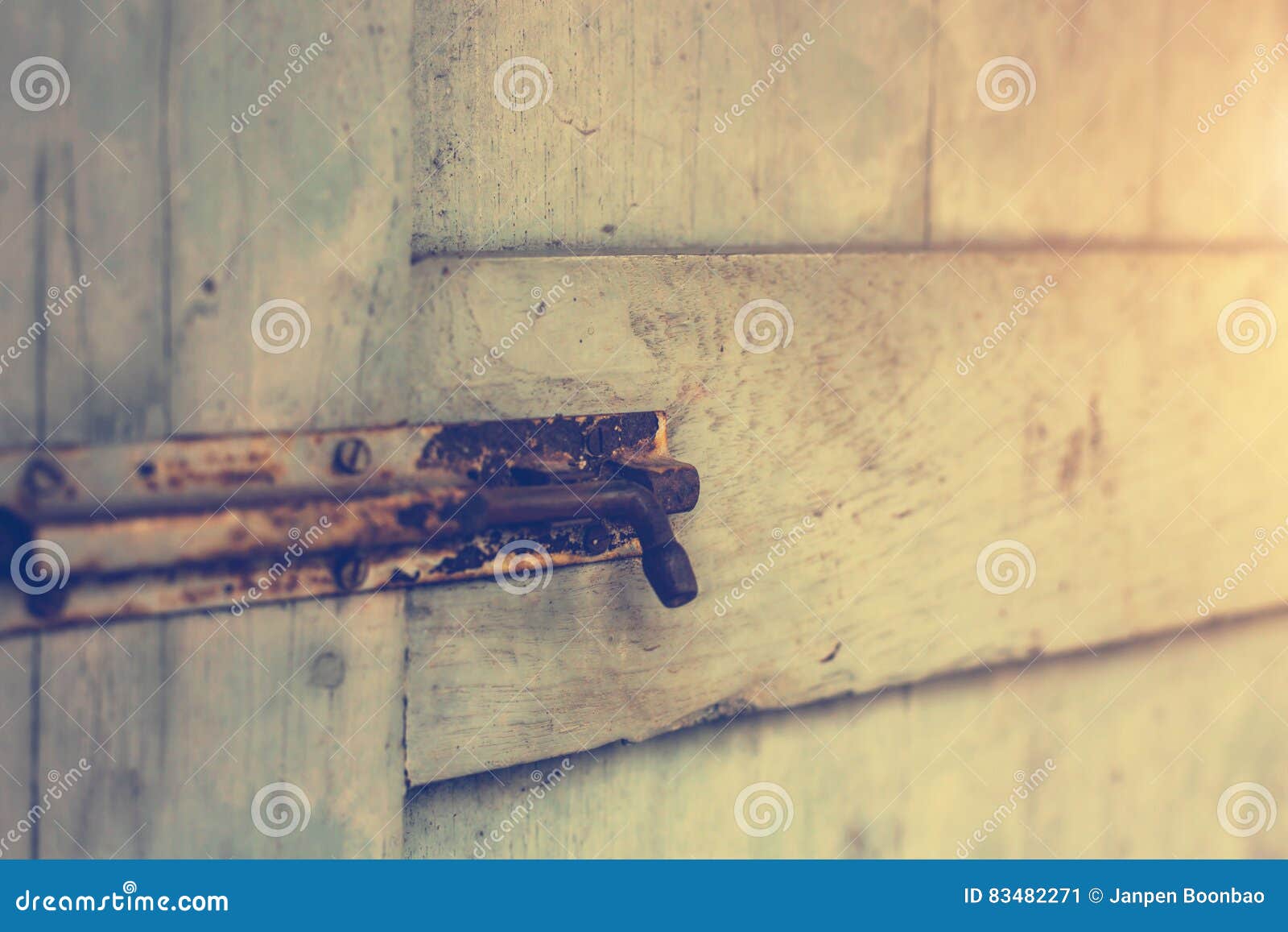 Old Doors, Handles, Locks, Lattices and Windows Stock Image - Image of ...