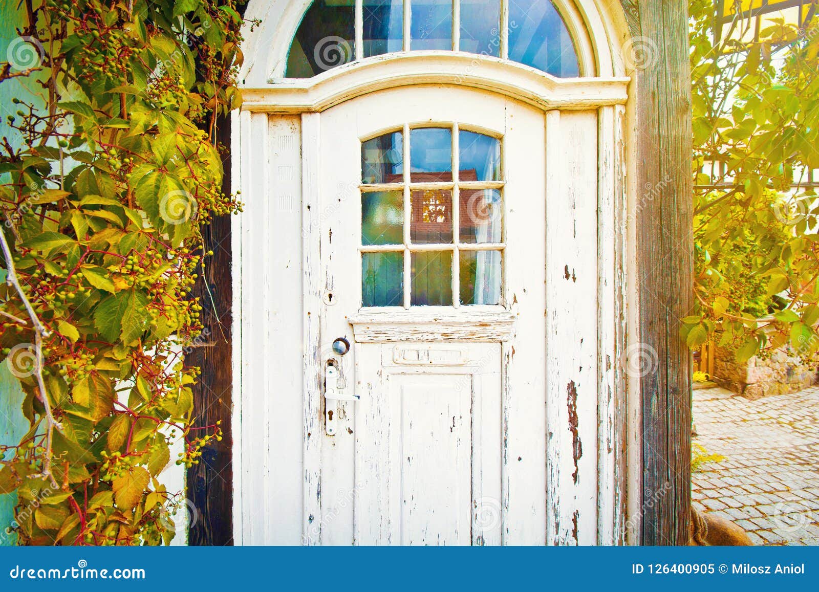 Old Doors in the Old House. Stock Image - Image of door, house: 126400905