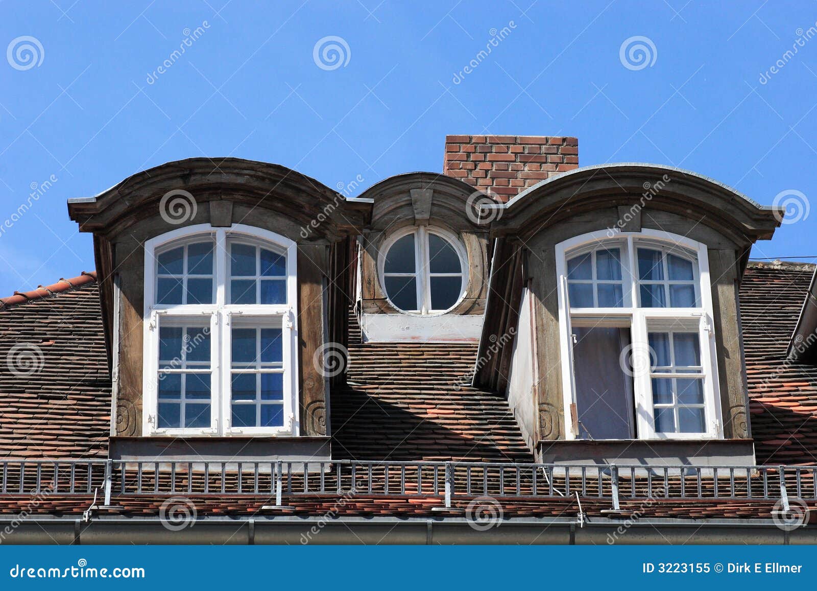 Old dormer stock image. Image of loft, germany, roof, contrast - 3223155