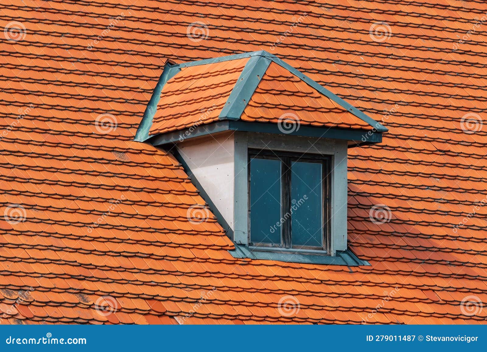 Old Dormer Architectural Feature on House Roof Stock Image - Image of ...