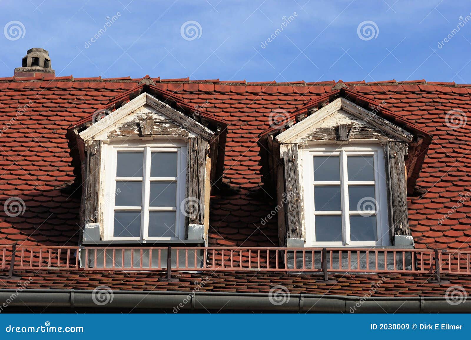 Old dormer and new window stock image. Image of complement - 2030009
