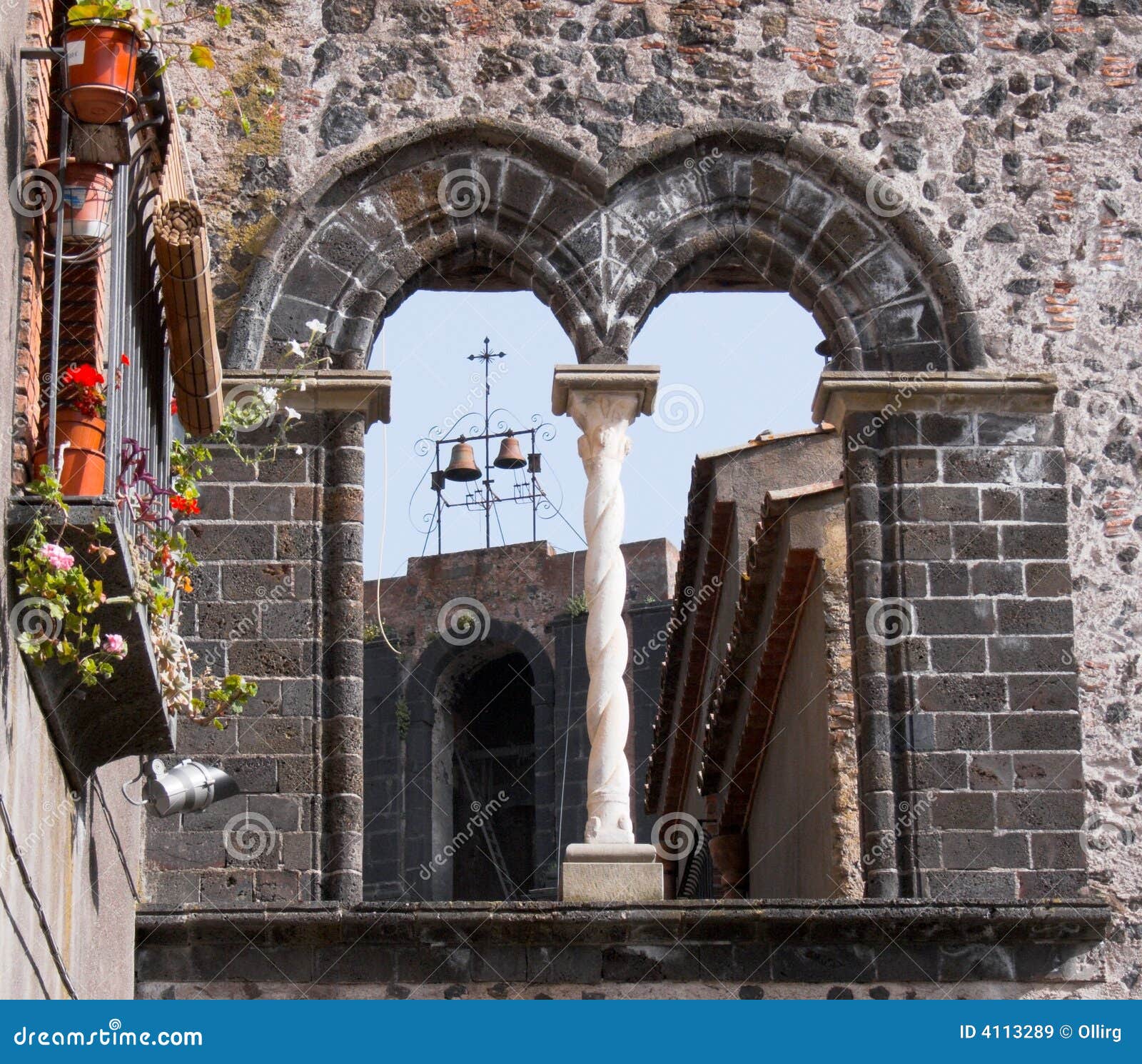 Old double window stock image. Image of mansion, europe - 4113289