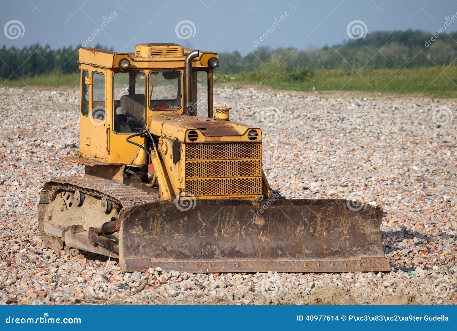 Old Dozer stock photo. Image of field, build, industry - 40977614