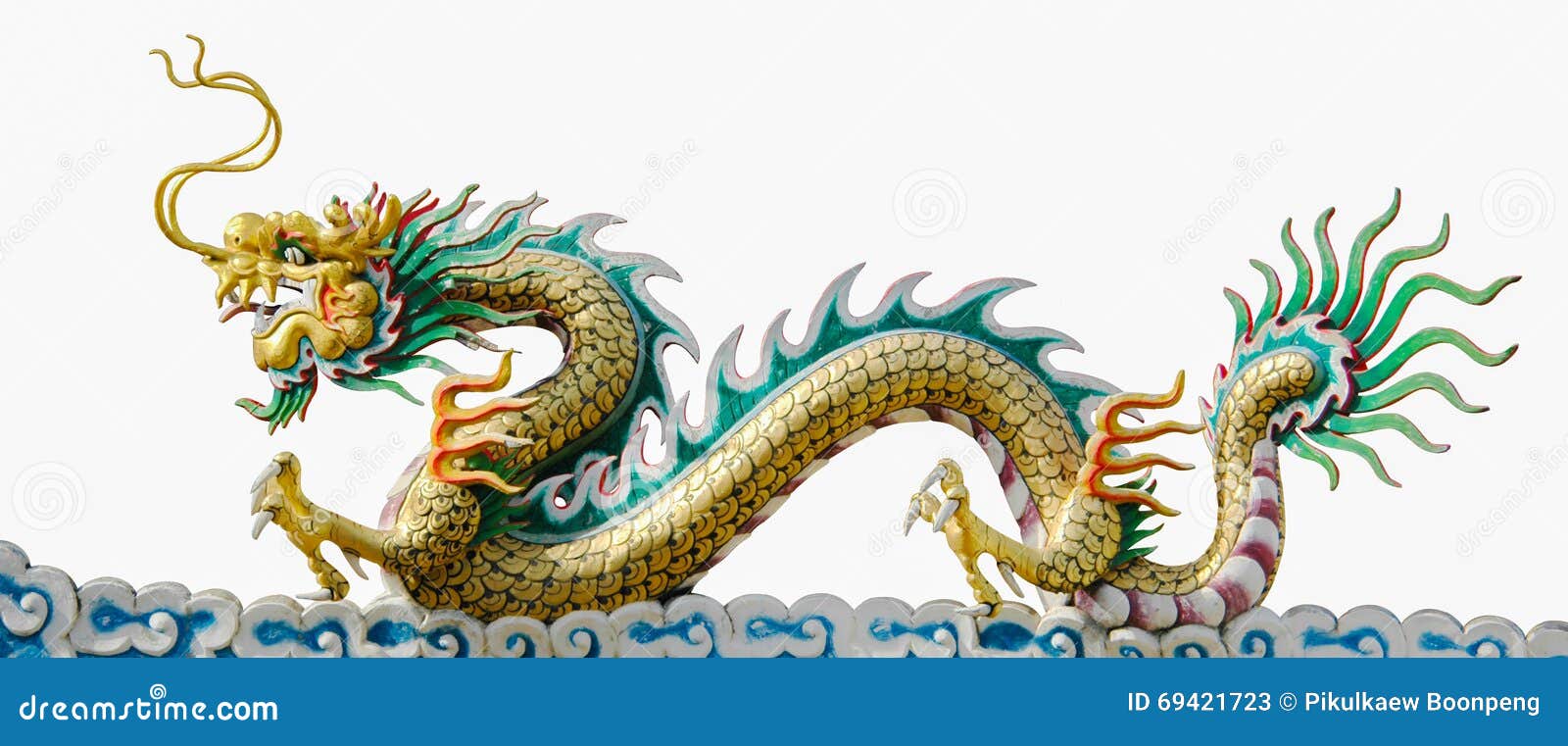 Old Dragon Model stock image. Image of orange, building - 69421723