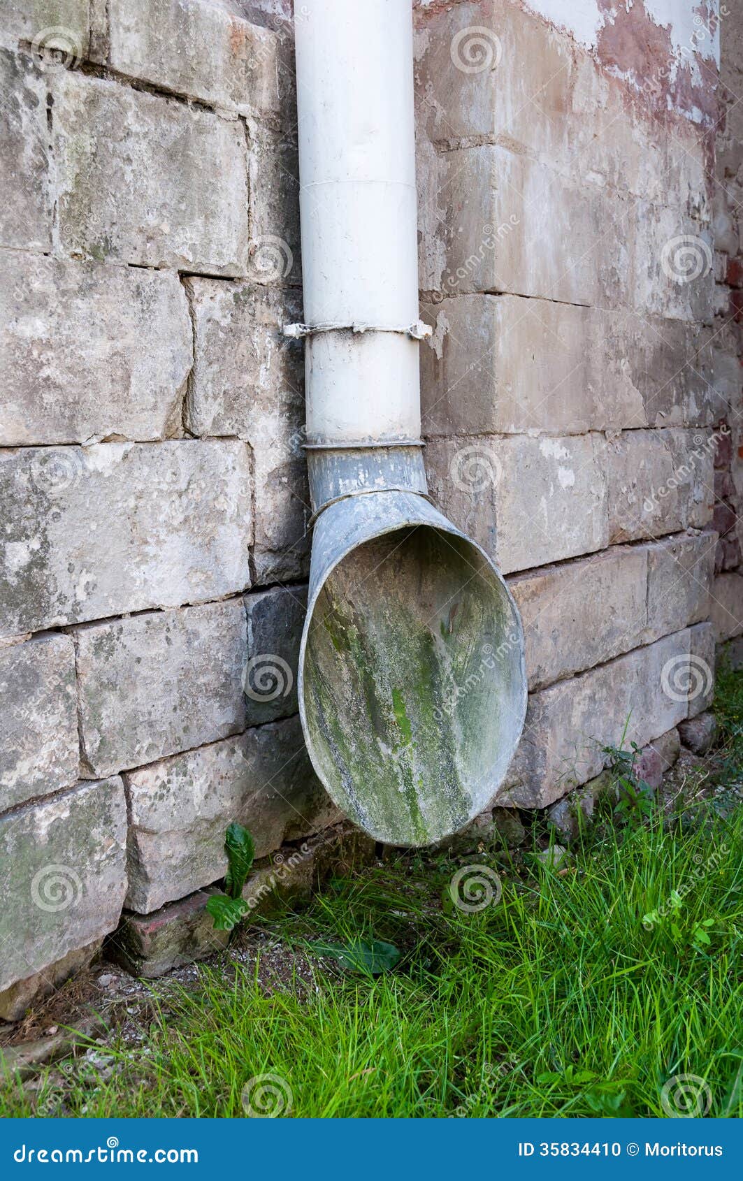 Old drain stock photo. Image of drainpipe, house, building - 35834410