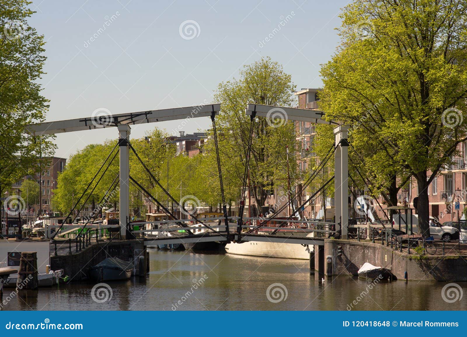 Old Drawbridge in Amsterdam Stock Photo - Image of building, holland ...