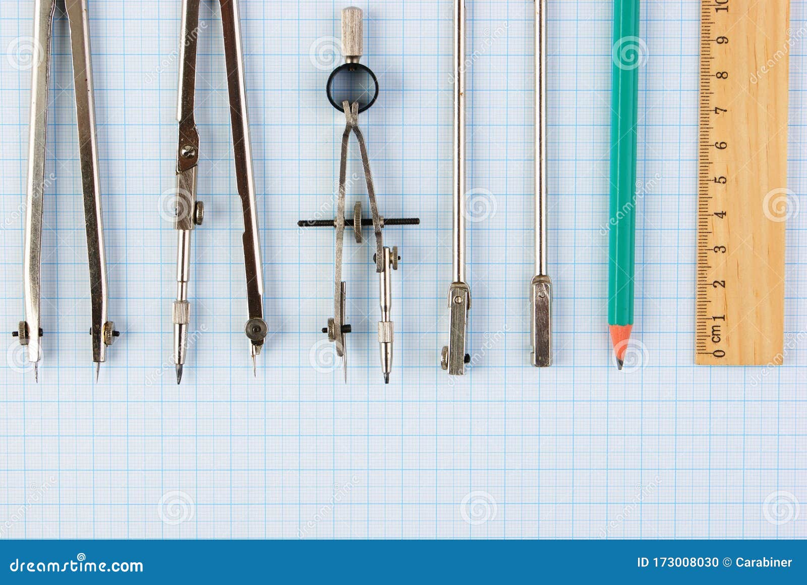 Old drawing tools stock photo. Image of pattern, industrial - 173008030
